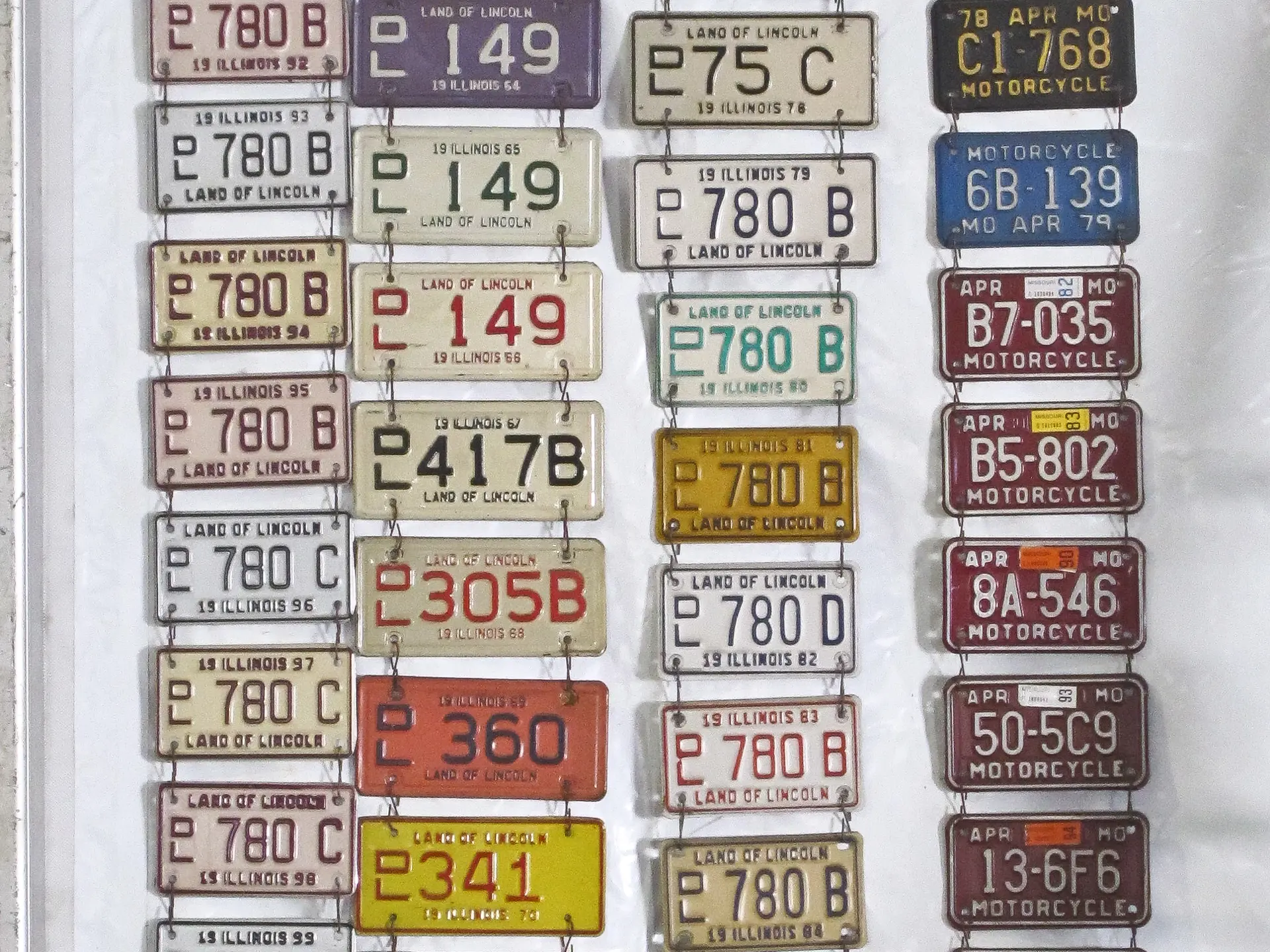 Assorted Motorcycle Dealer and Passenger License Plates | The Lee Roy ...