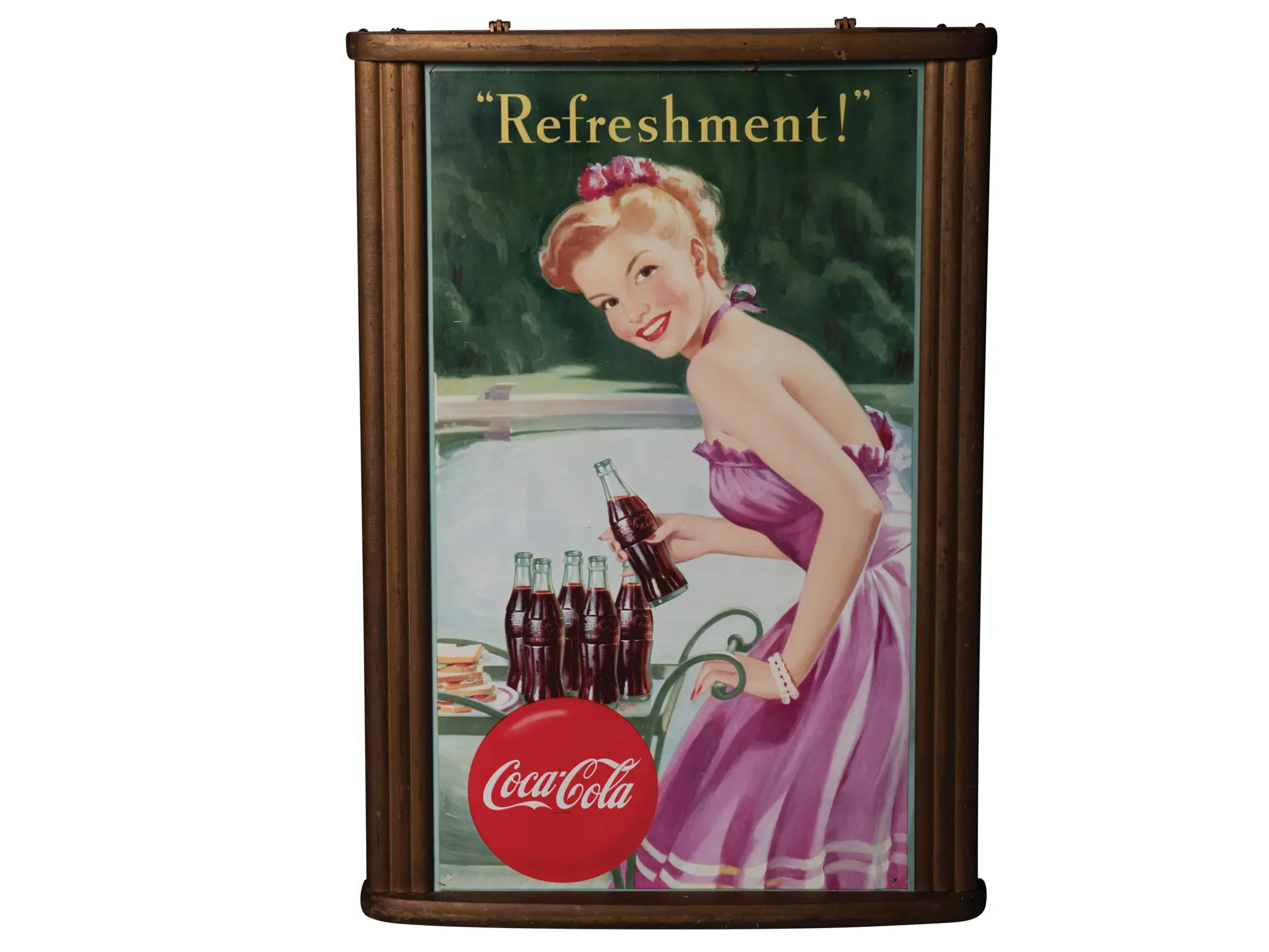 Coca-Cola "Refreshment" Sign | The Dingman Collection | RM Sotheby's