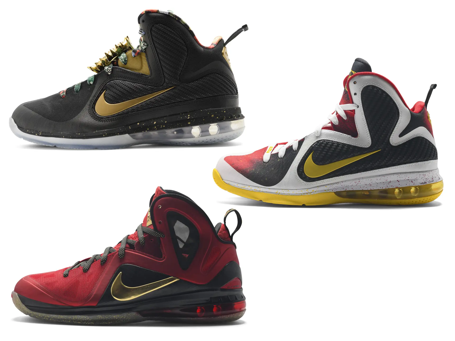 Set of Three | Nike LeBron 9 Championship Pack & Watch the Throne | Dare to Dream | The Ultimate ...
