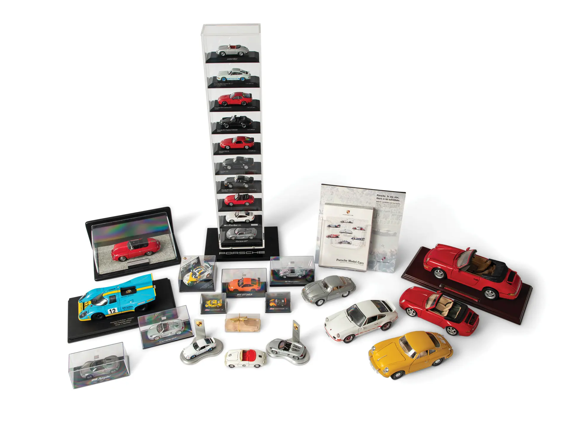 Porsche Model Car Display with Brochure Display | The Taj Ma Garaj ...