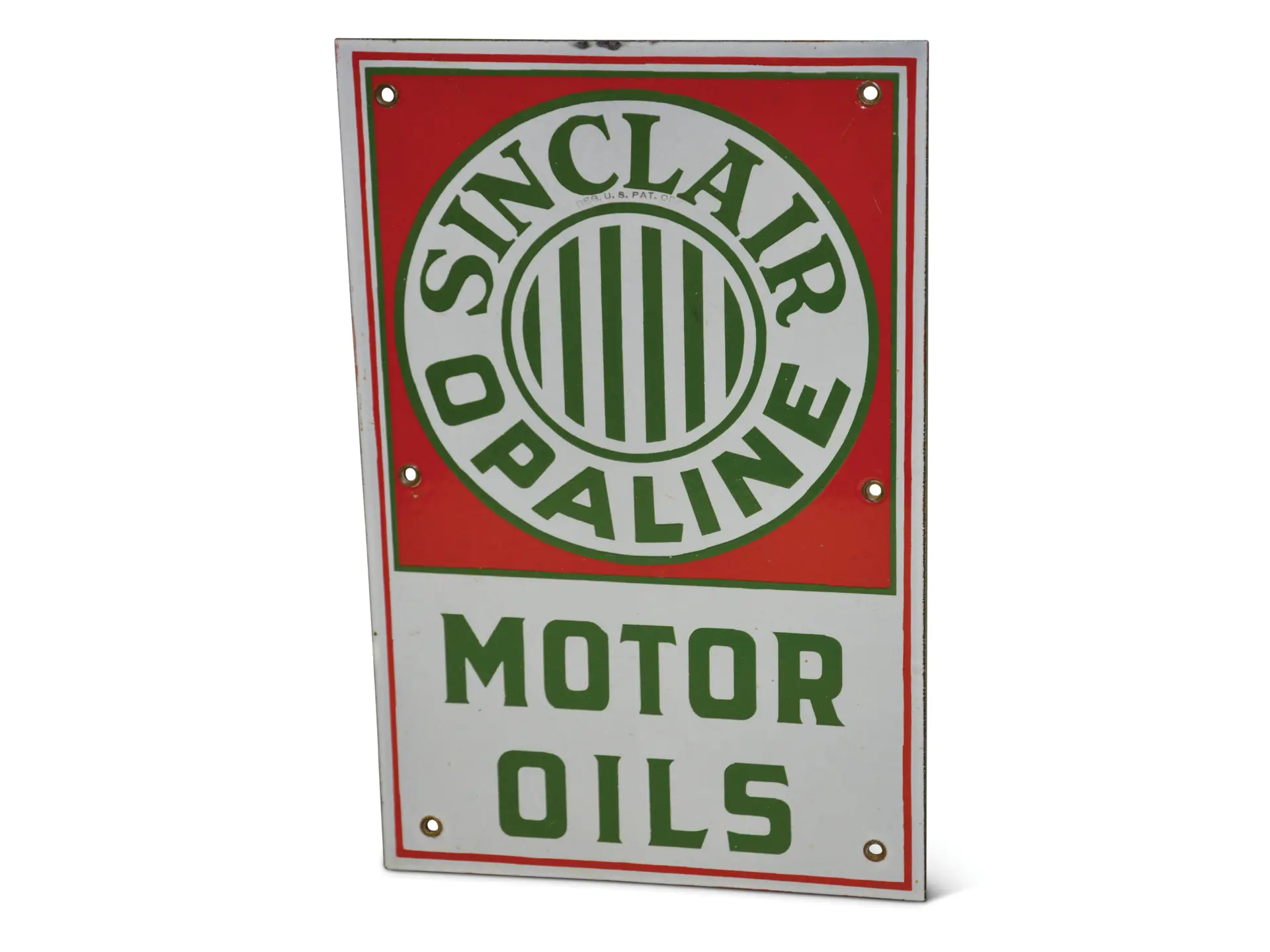 "Sinclair Opaline Motor Oils" with Strips Porcelain Sign | Auburn Fall ...