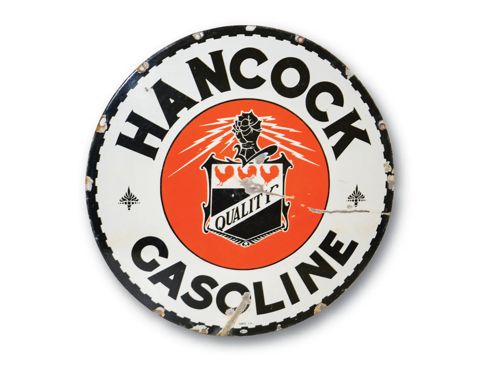 Hancock Gasoline with Logo Sign | Auburn Spring 2019 | RM Sotheby's