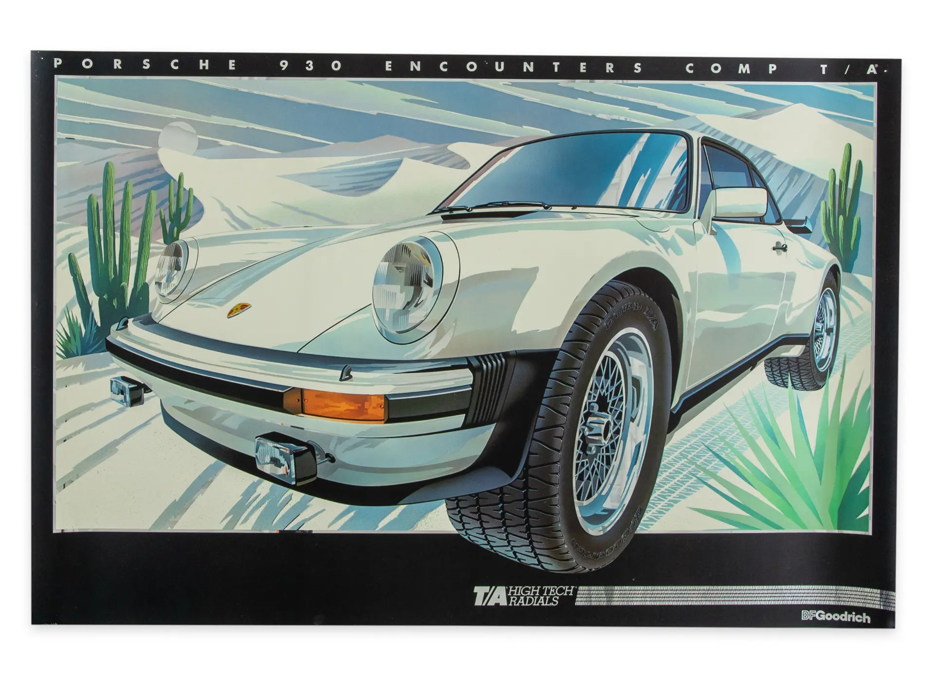 “Porsche 930 Encounters Comp T/A” BFGoodrich Poster | The White ...