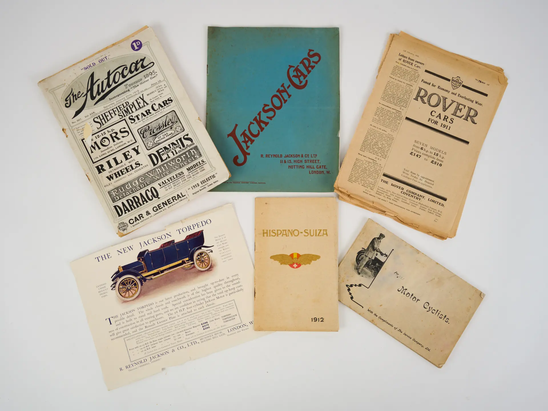 Edwardian Car Brochures including a Hispano-Suiza 12hp | The February ...