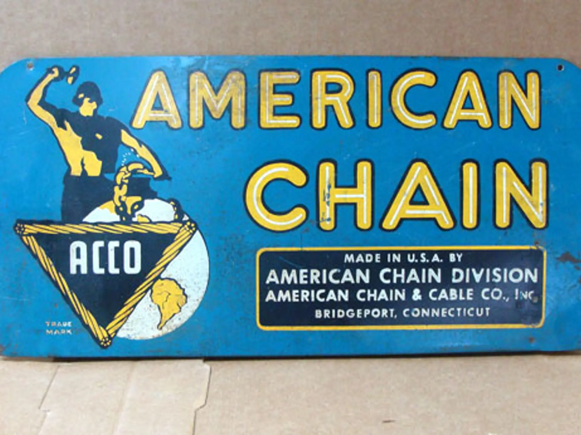 Original American Chain Advertising Sign | Auburn Spring 2013 | RM ...