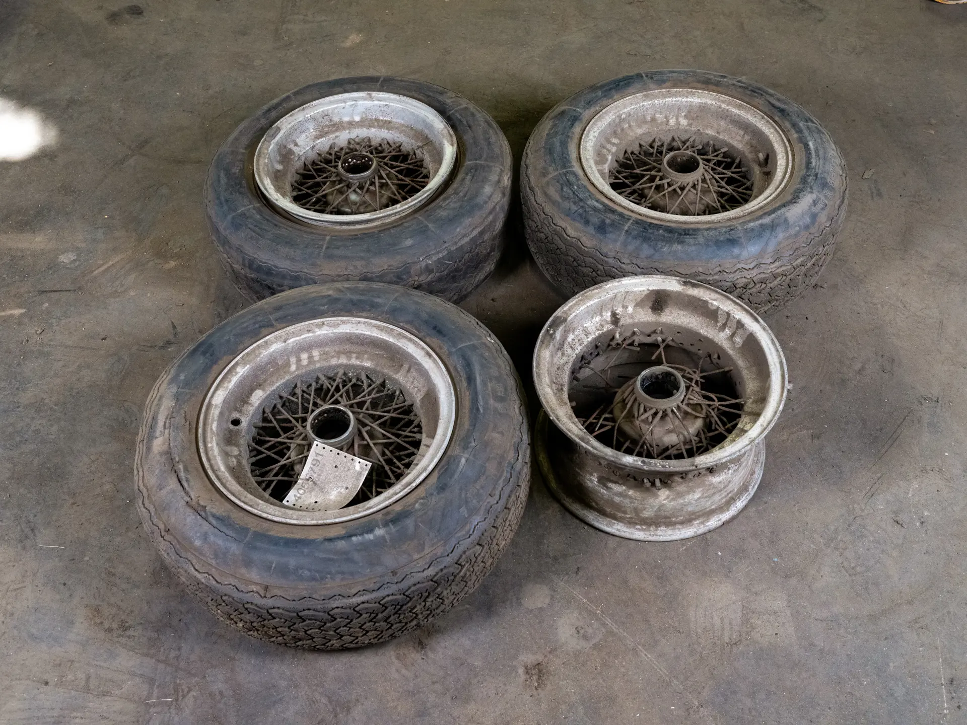 Four 15x7.5-Inch Borrani Ferrari Wire Wheels | The Junkyard: Online ...