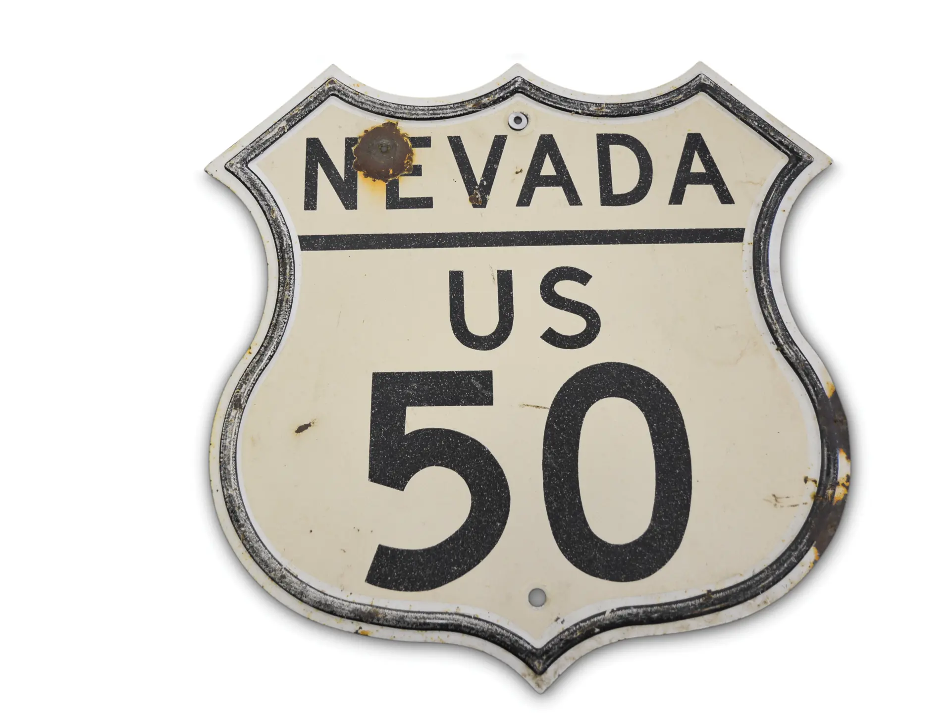 Nevada U.S. Route 50 Shield Tin Sign | Auburn Fall 2019 | RM Sotheby's