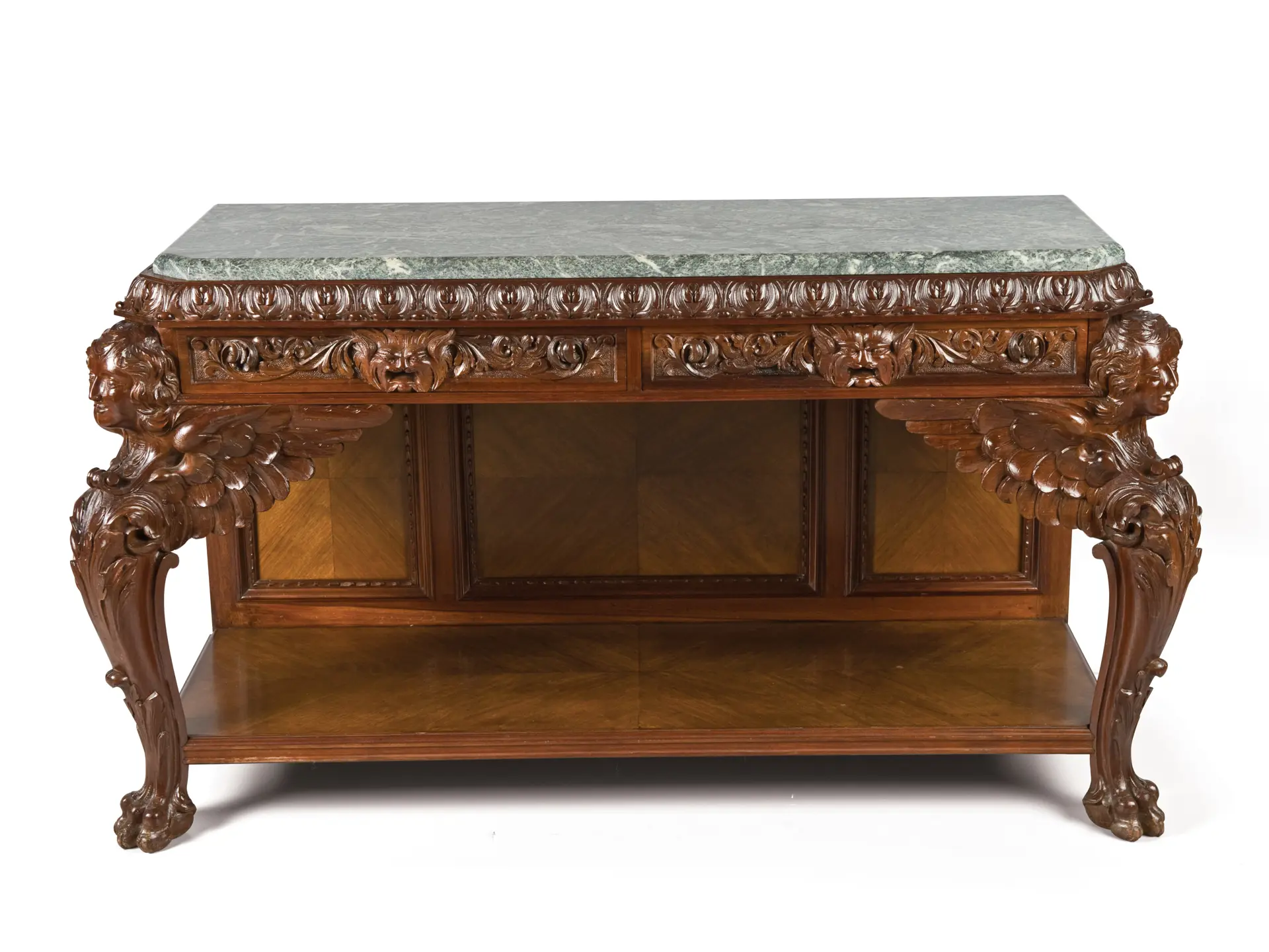 George II Style 'Marble' Top Mahogany Side Table | The Milhous ...