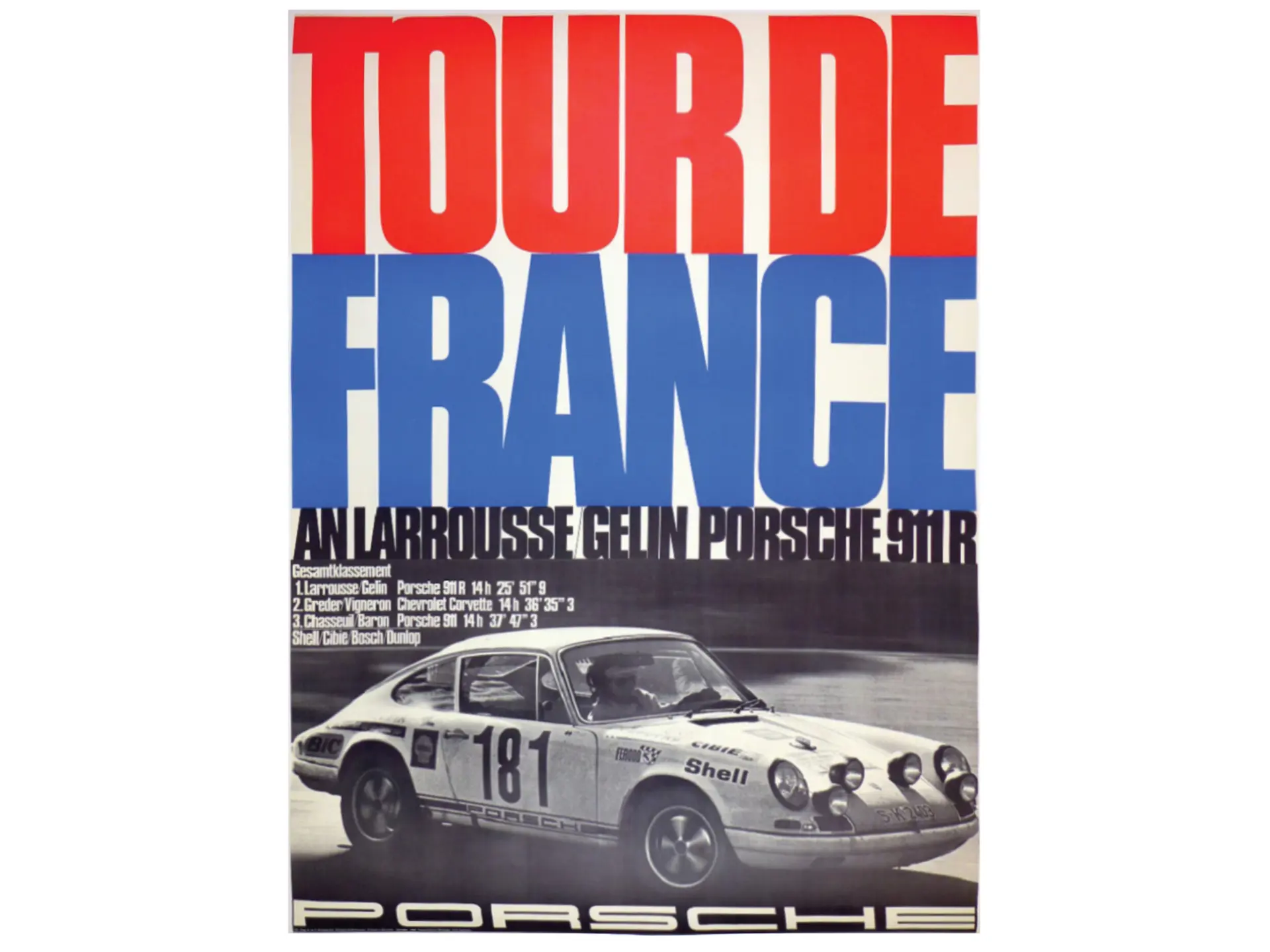 Tour de France, 1969 | Classic & Rare Porsche Posters | RM Sotheby's