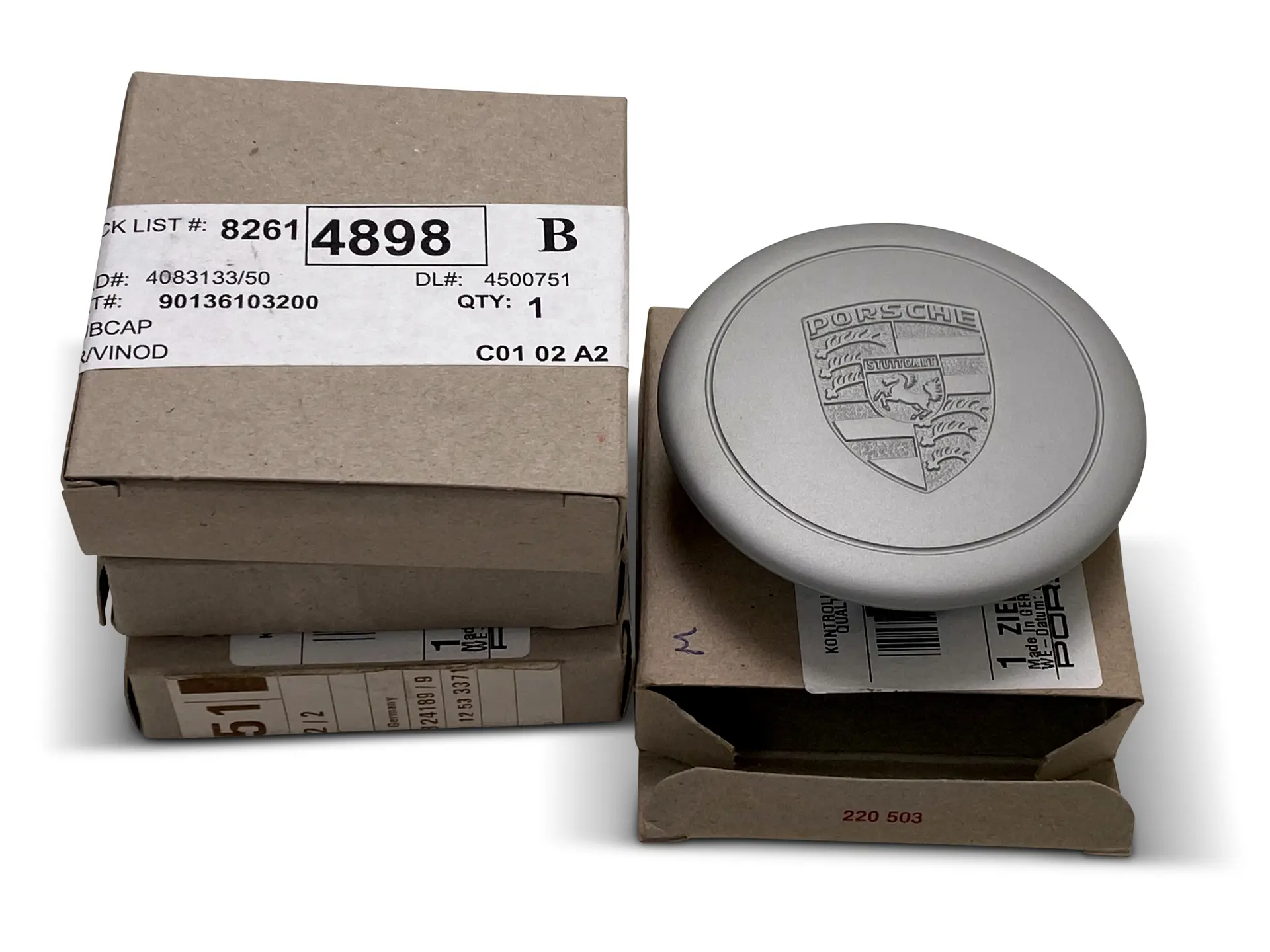 Four Porsche Wheel Center Caps | The White Collection | Online | RM ...