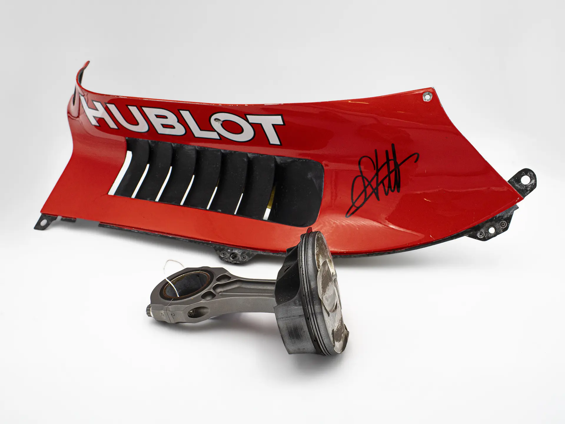 Sebastien Vettel Scuderia Ferrari Formula 1 Signed Air Vent Panel and ...