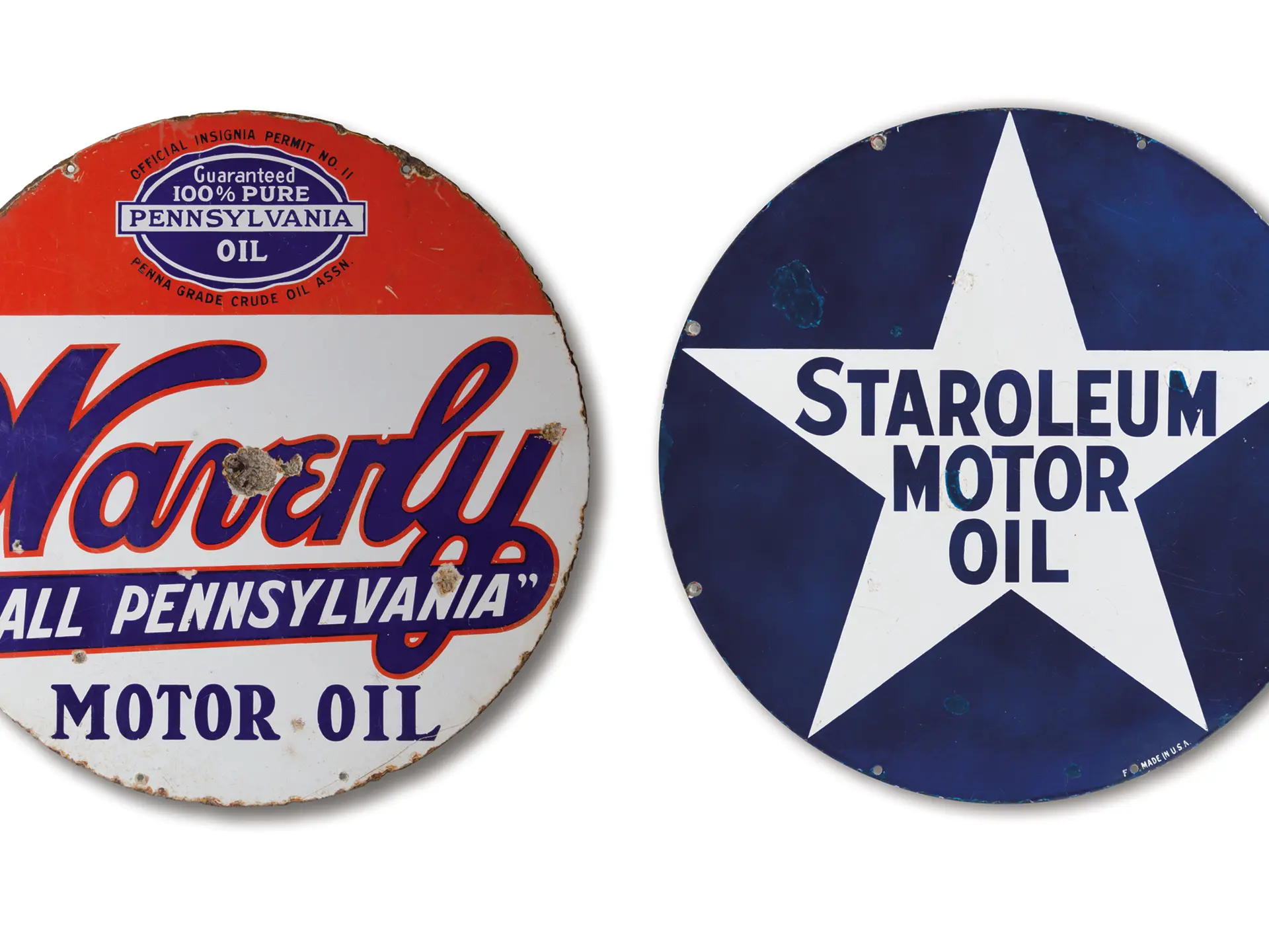 Two Oil & Gas Signs | The Dingman Collection 2012 | RM Sotheby's