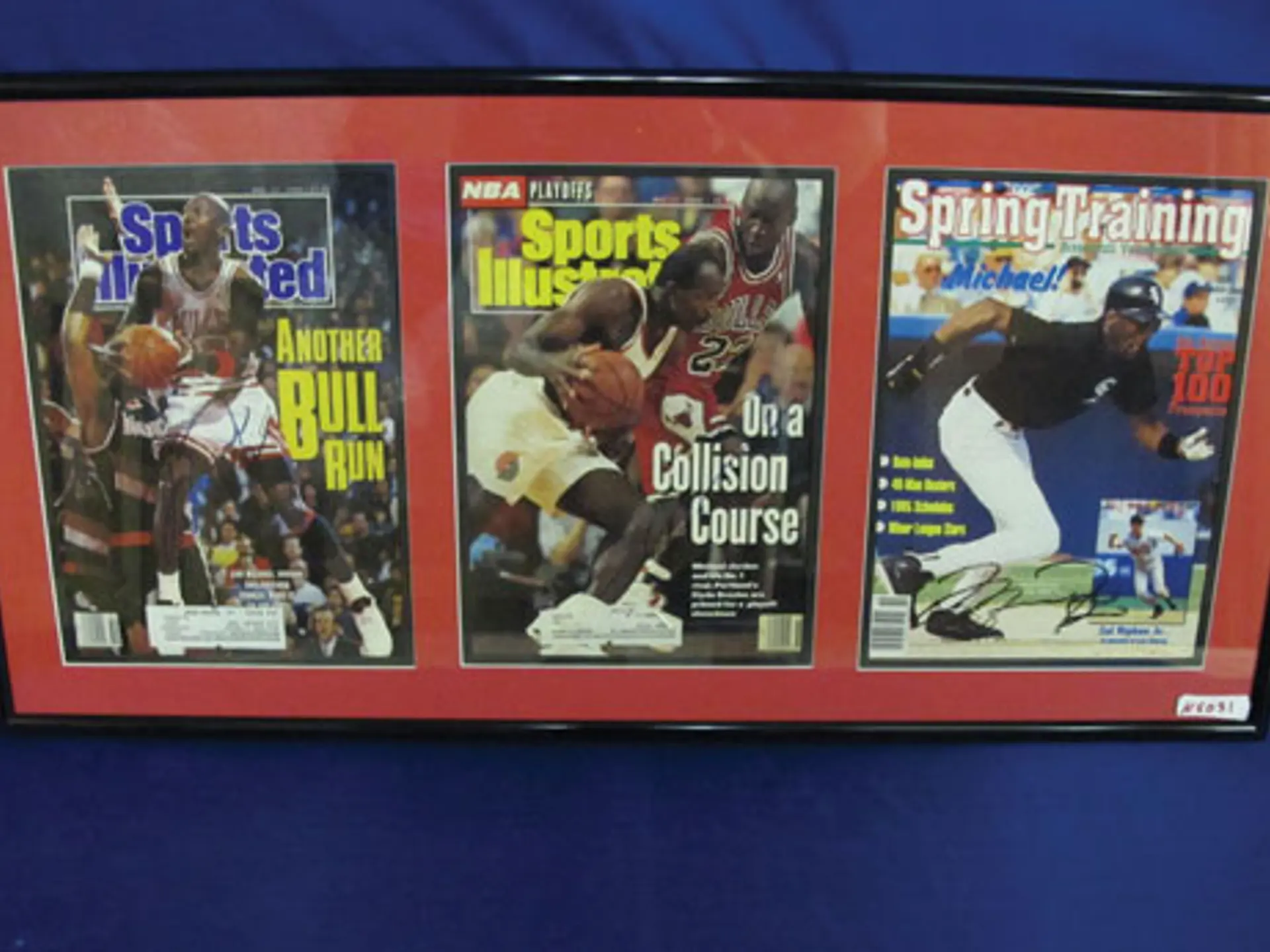 Three Framed All Autographed Michael Jordan Magazines - Two Sports ...