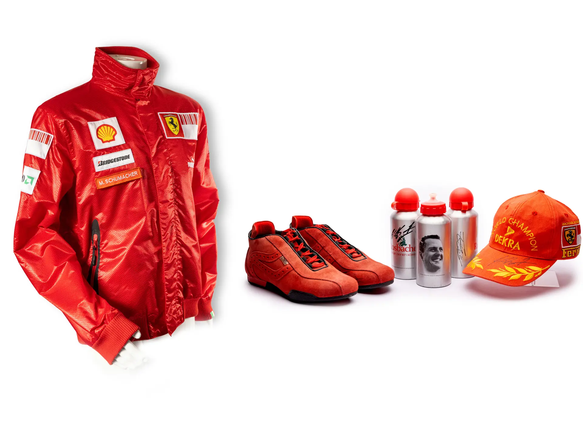 Michael Schumacher Racing Boots, 2008 Scuderia Ferrari Formula 1 Puma ...