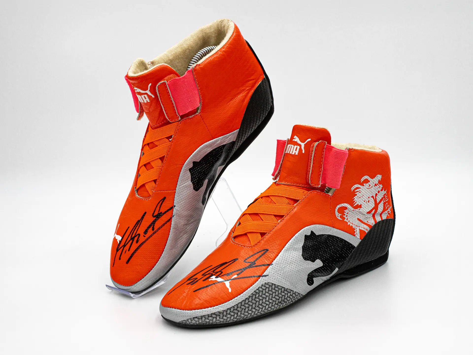 2012 Michael Schumacher Mercedes-AMG Formula 1 Signed Puma Racing Boots ...