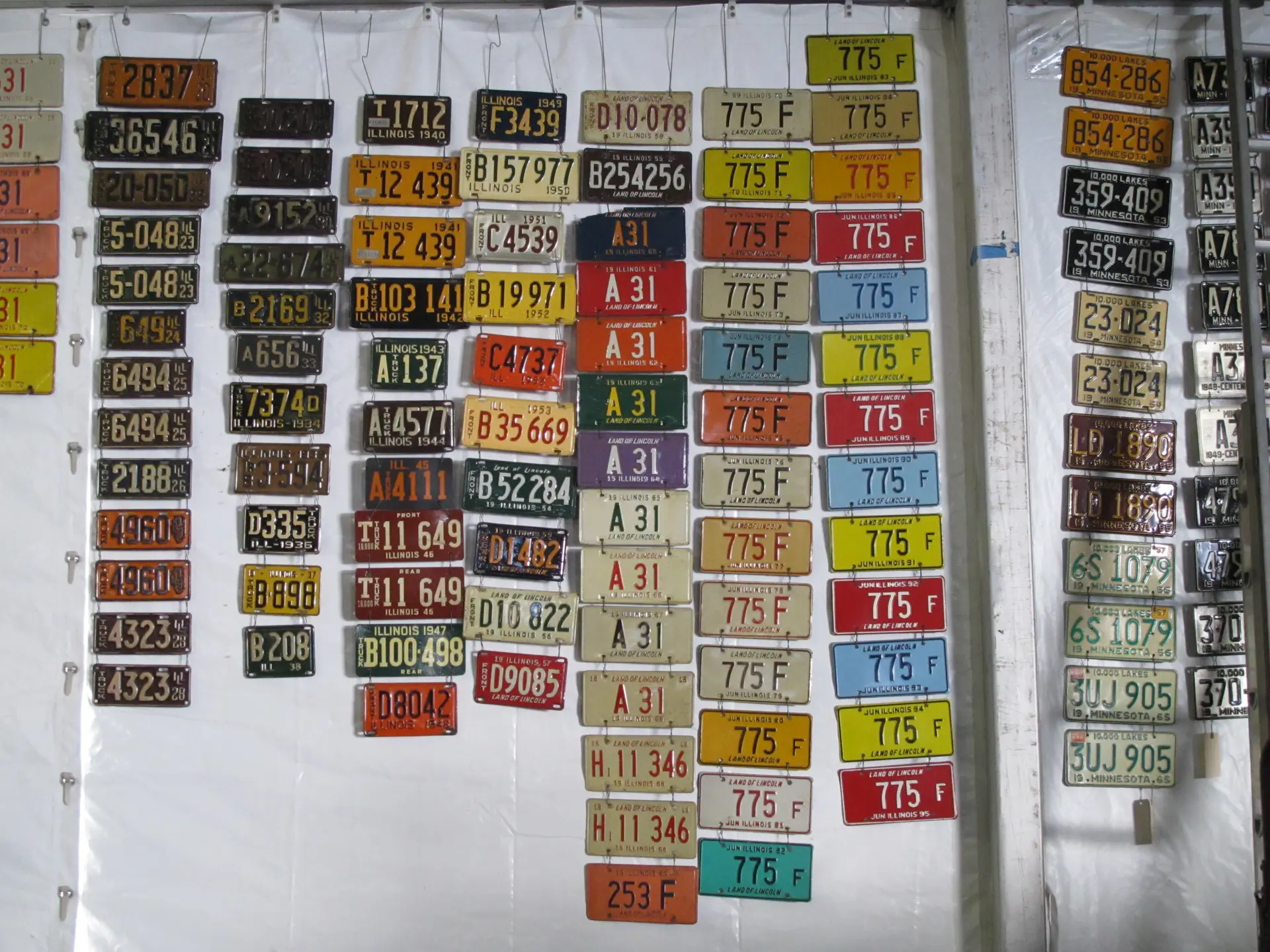 Illinois Numbered Three Digit License Plates | The Lee Roy Hartung ...