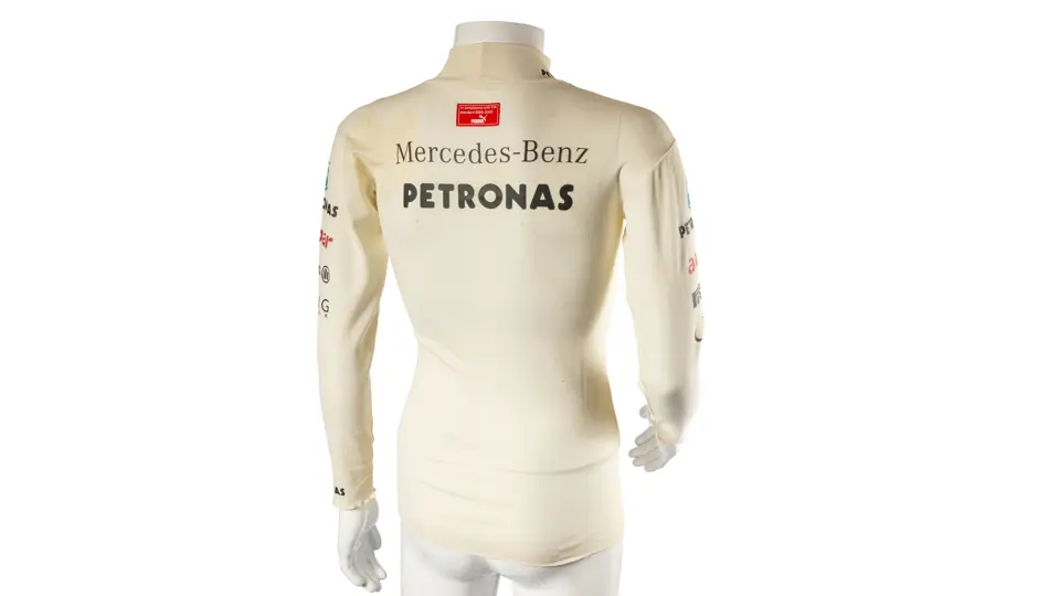2012 Michael Schumacher Mercedes-Benz Formula 1 Puma Nomex Signed ...