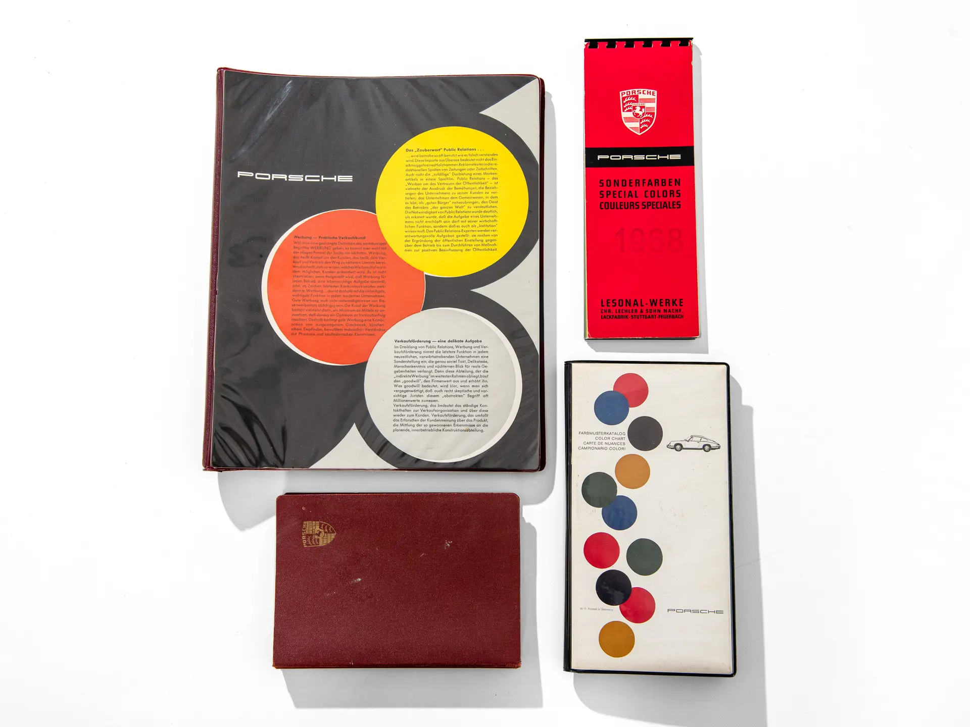 Porsche Dealer Handbook, Color Chart, and Competitor Comparison Book ...