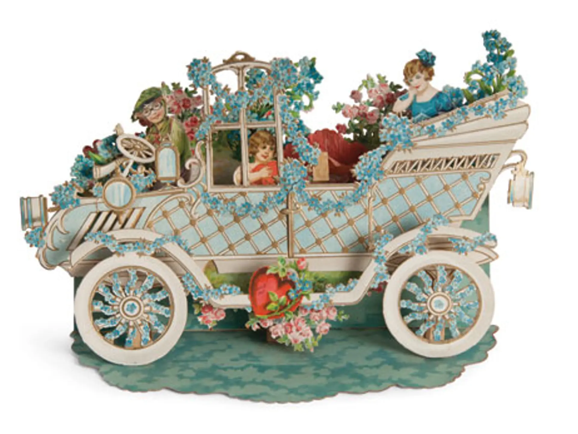 Early German 3-D Valentine Open Touring Car (8" X 13") | Auburn Fall ...