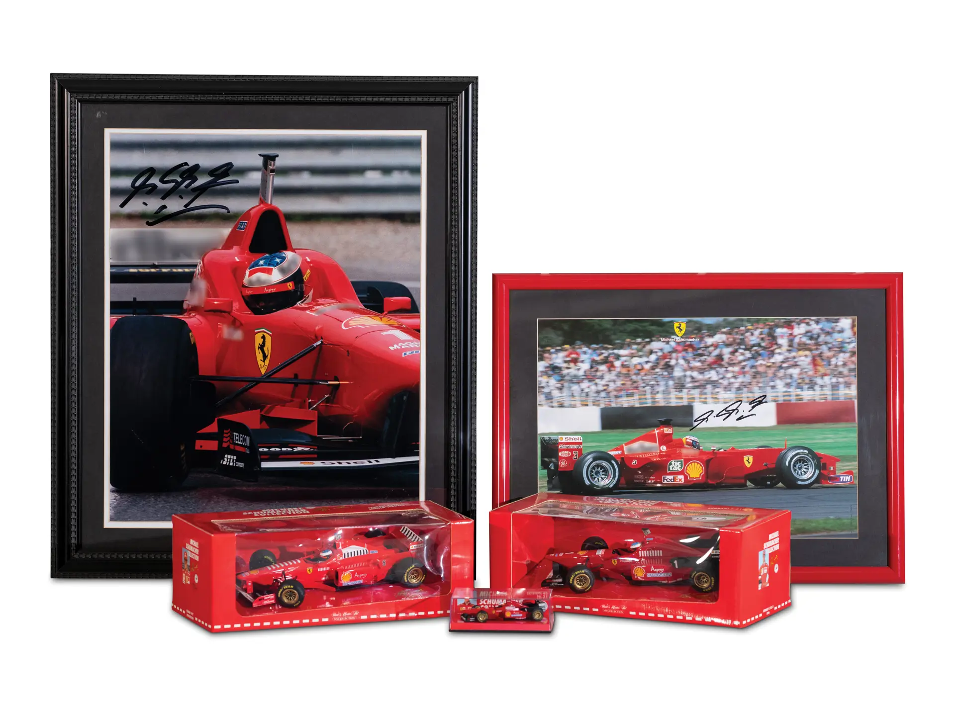 Michael Schumacher Collection Model Cars and Signed Photographs ...