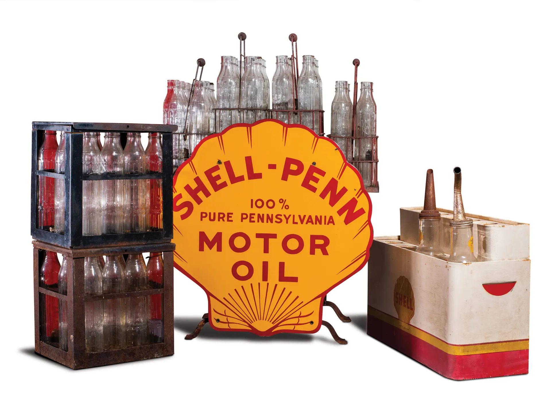 Shell Oil Bottles and Display Racks | The Dingman Collection | RM Sotheby's