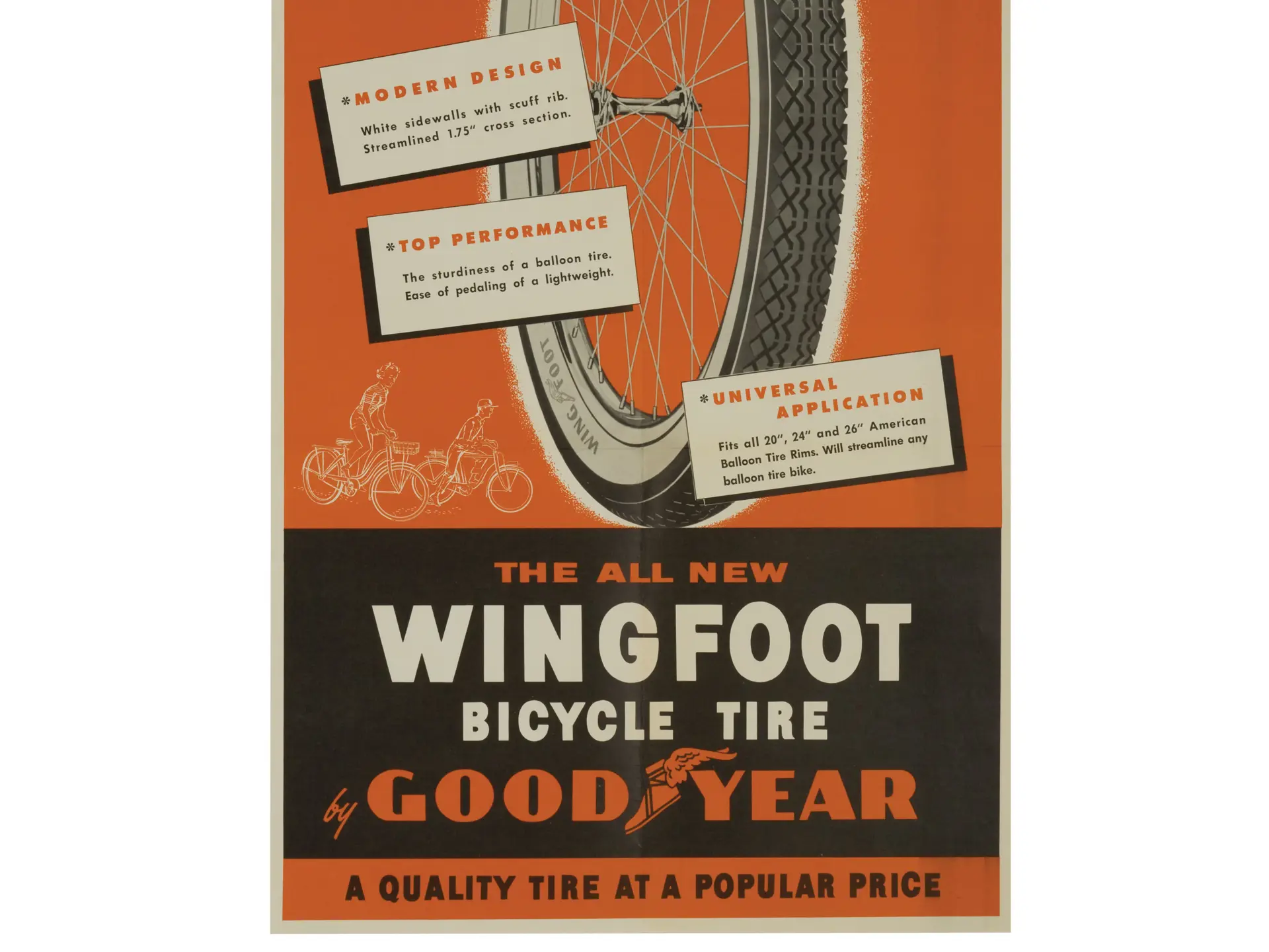 Goodyear Wingfoot Bicycle Tire Poster (27" X 20.5") | California 2013 ...