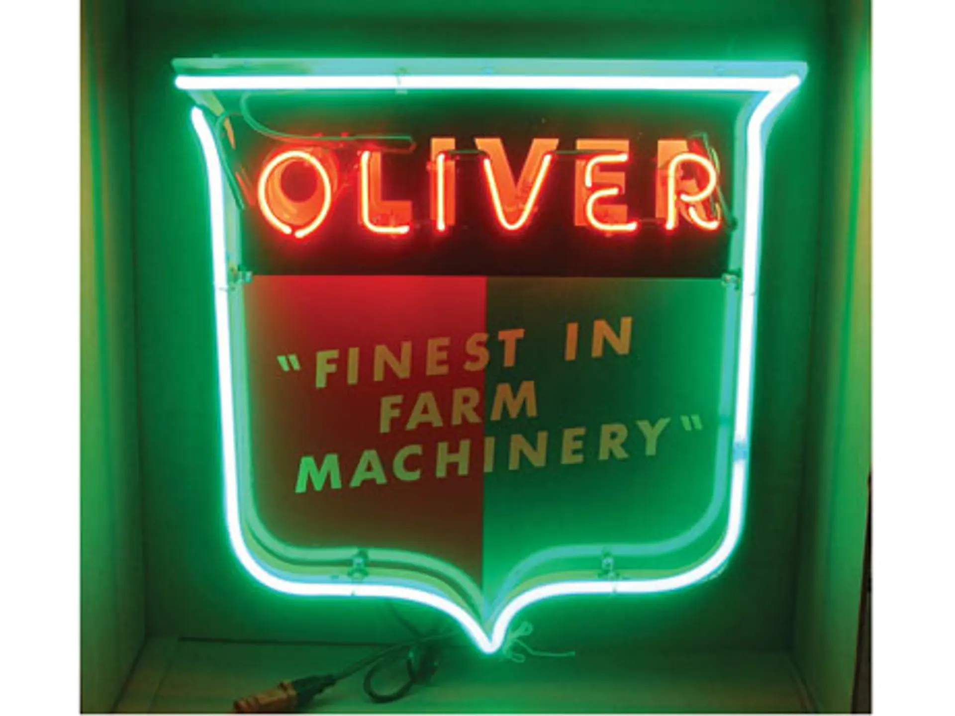 Oliver Farm Machinery Neon Sign (30"x28") | Auburn Fall 2013 | RM Sotheby's