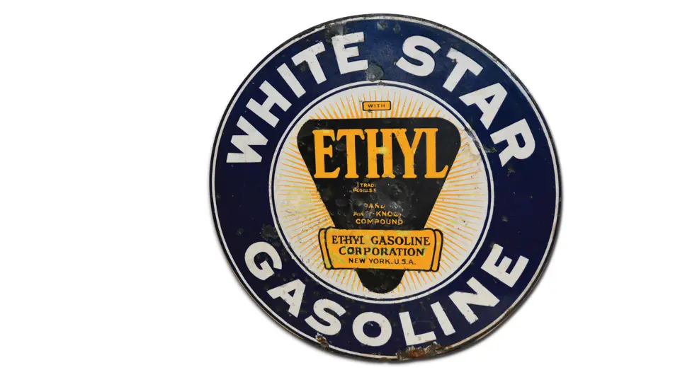 White Star Gasoline Double-Sided Porcelain Sign | Fort Lauderdale 2019 ...