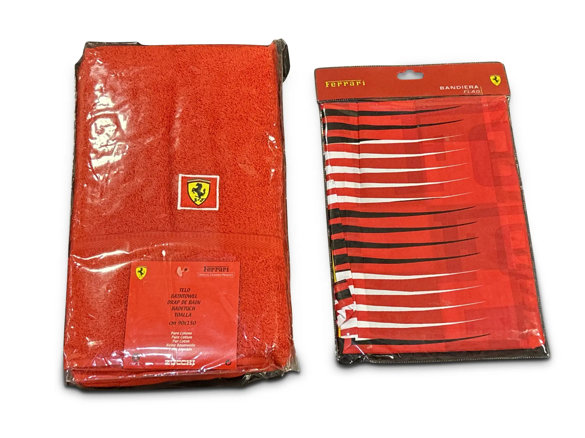 Ferrari Bath Towel and Flag | The Cohen Collection | RM Sotheby's