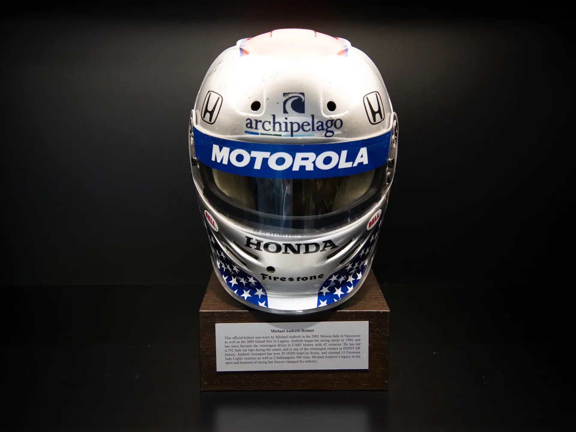 Michael Andretti Autographed Racing Helmet | Dare to Dream | Online ...