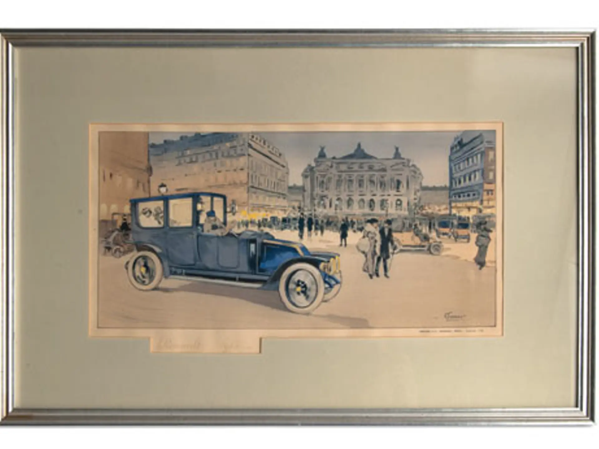 Impressive Lithograph by French Illustrator, Gamy (36.5" X 25 ...