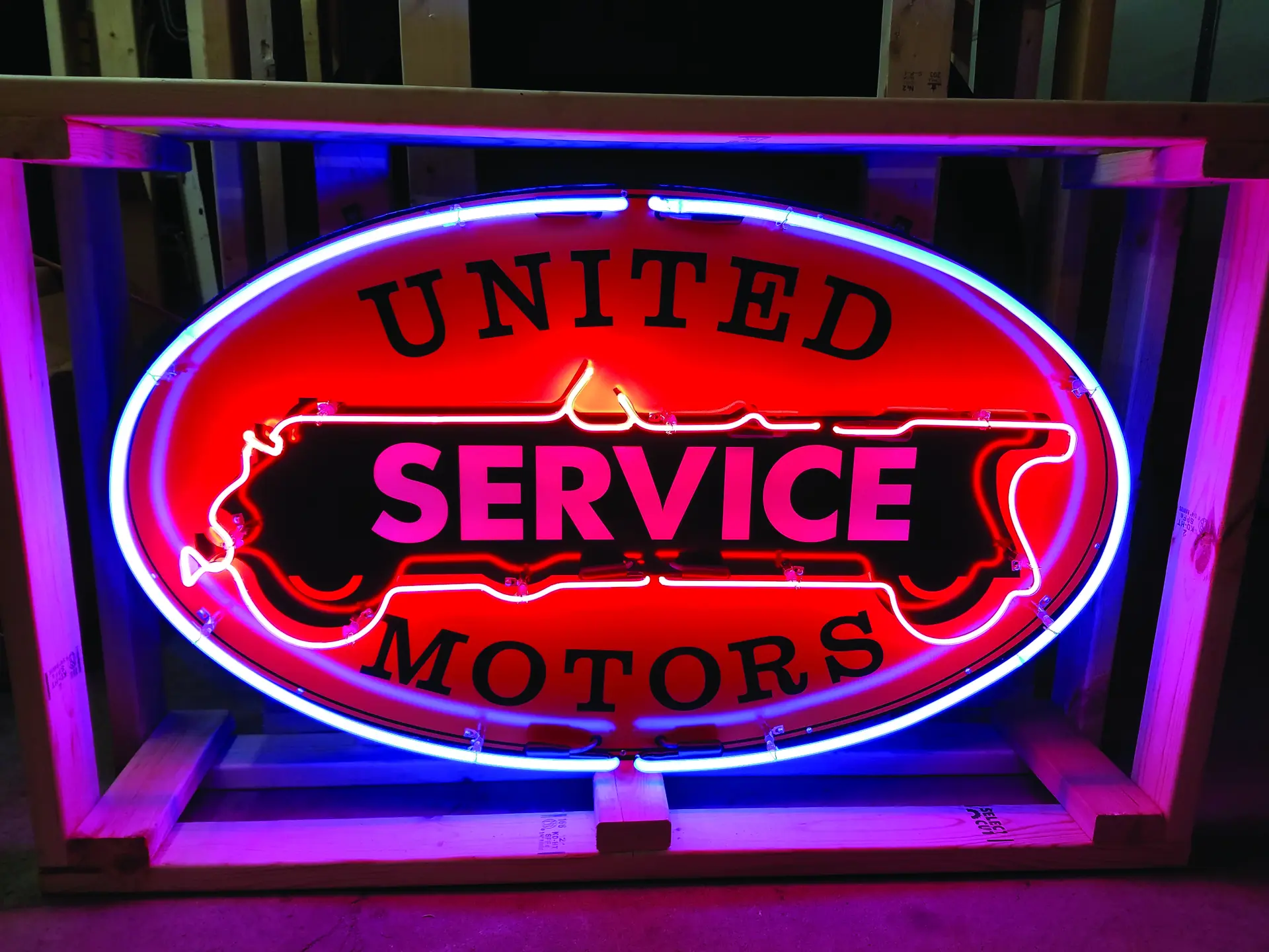A custom, United Motors, tin, neon, sign , 2x4ft. | Auburn Spring 2017 ...
