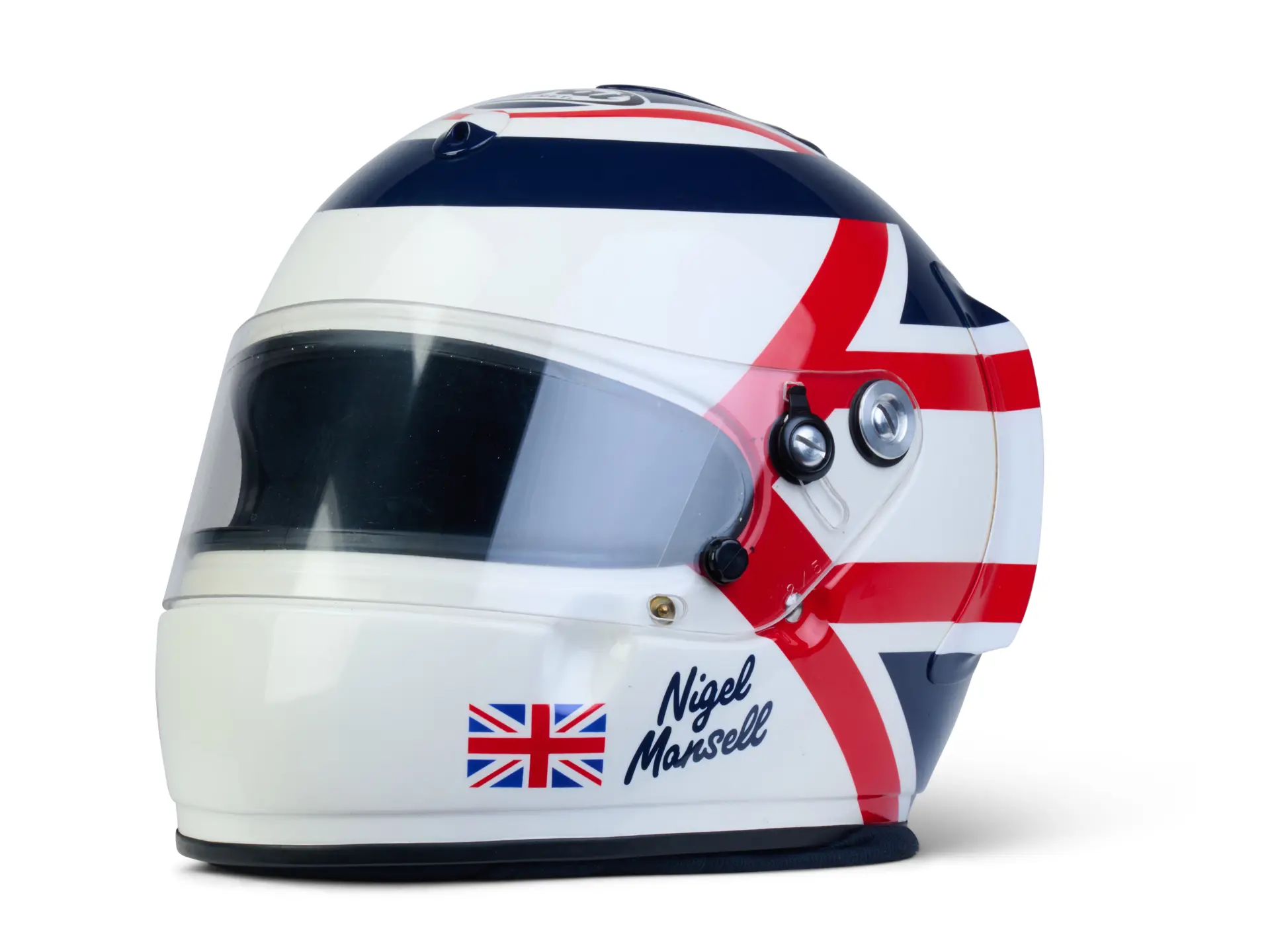 1995 Nigel Mansell Arai Formula 1 Helmet | Nigel Mansell’s Legacy ...