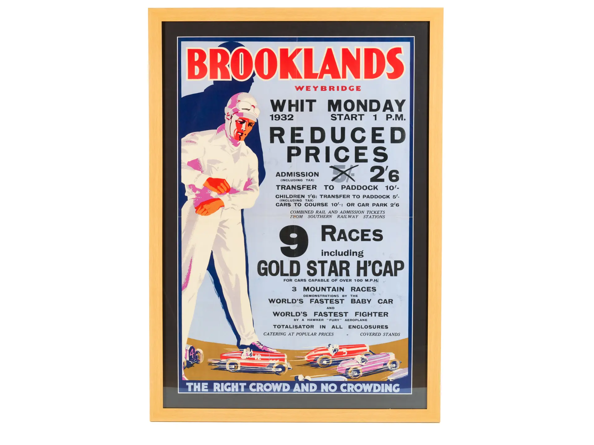 An Original Brooklands Whit Monday Poster, 1932 | London 2024 | RM ...