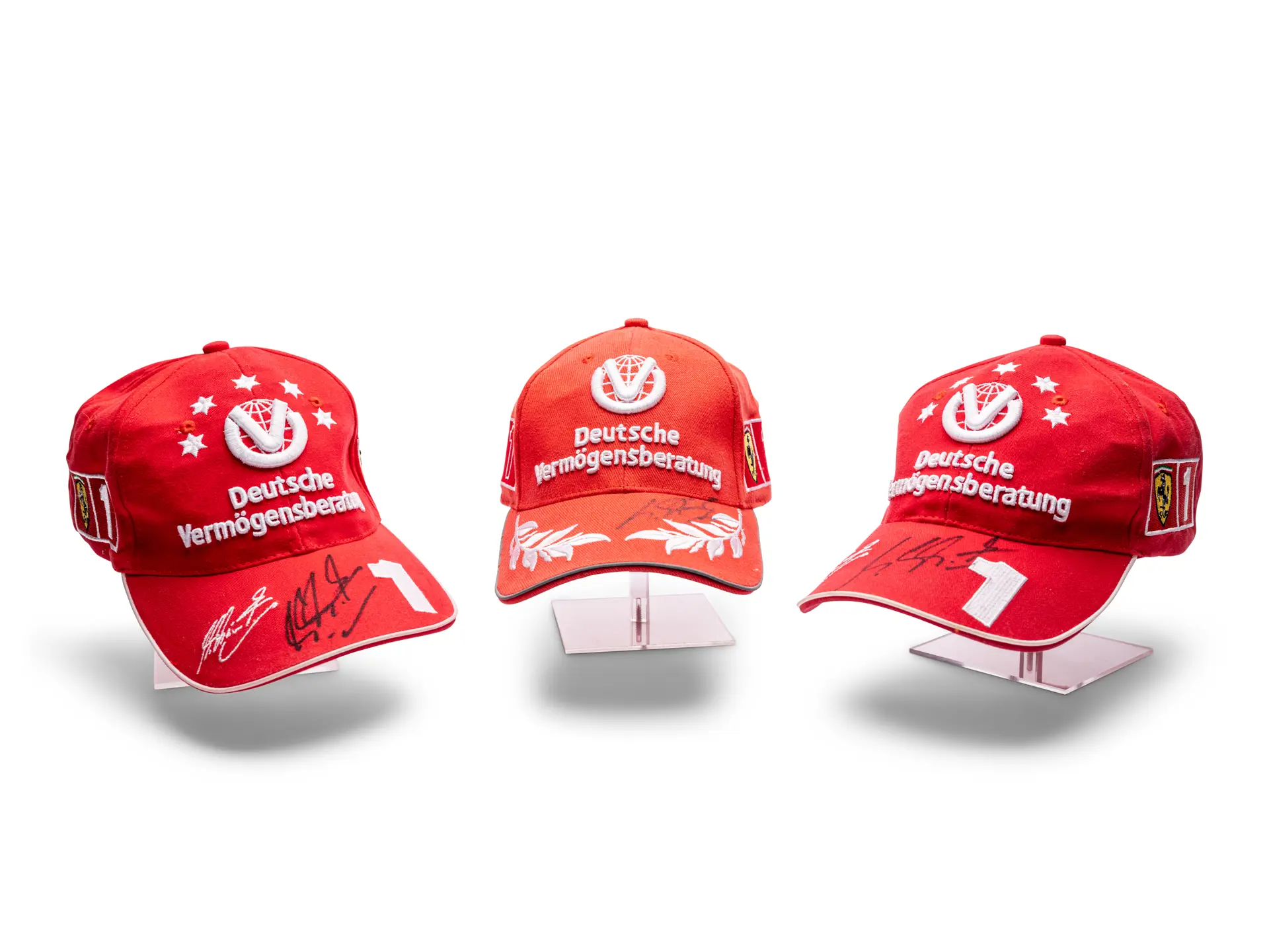 Three 2003 Michael Schumacher Formula 1 Signed Caps | The Schumacher ...
