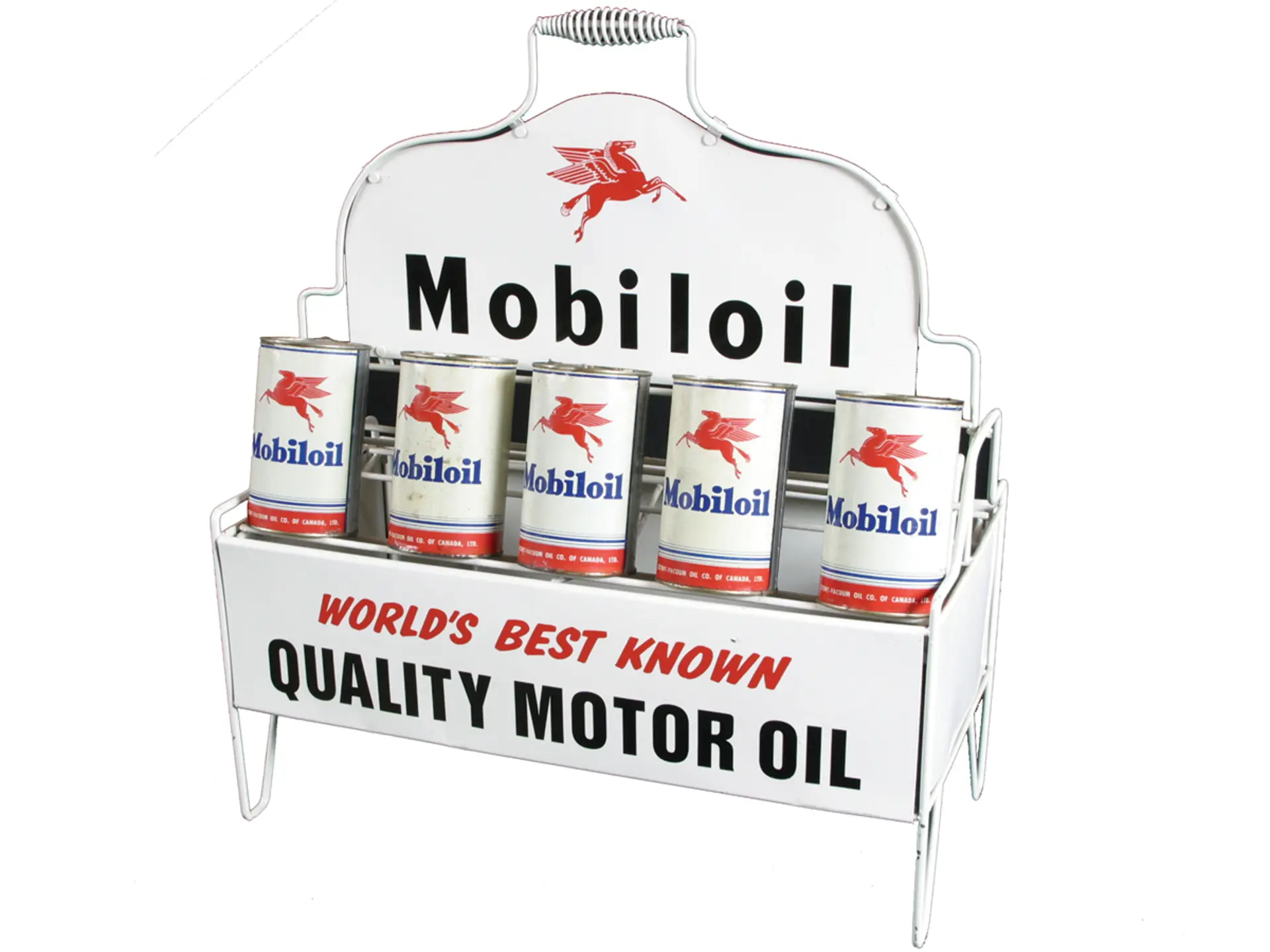 MOBIL OIL DISPLAY RACK AND CANS | Private Collection of Tom & Marlene ...