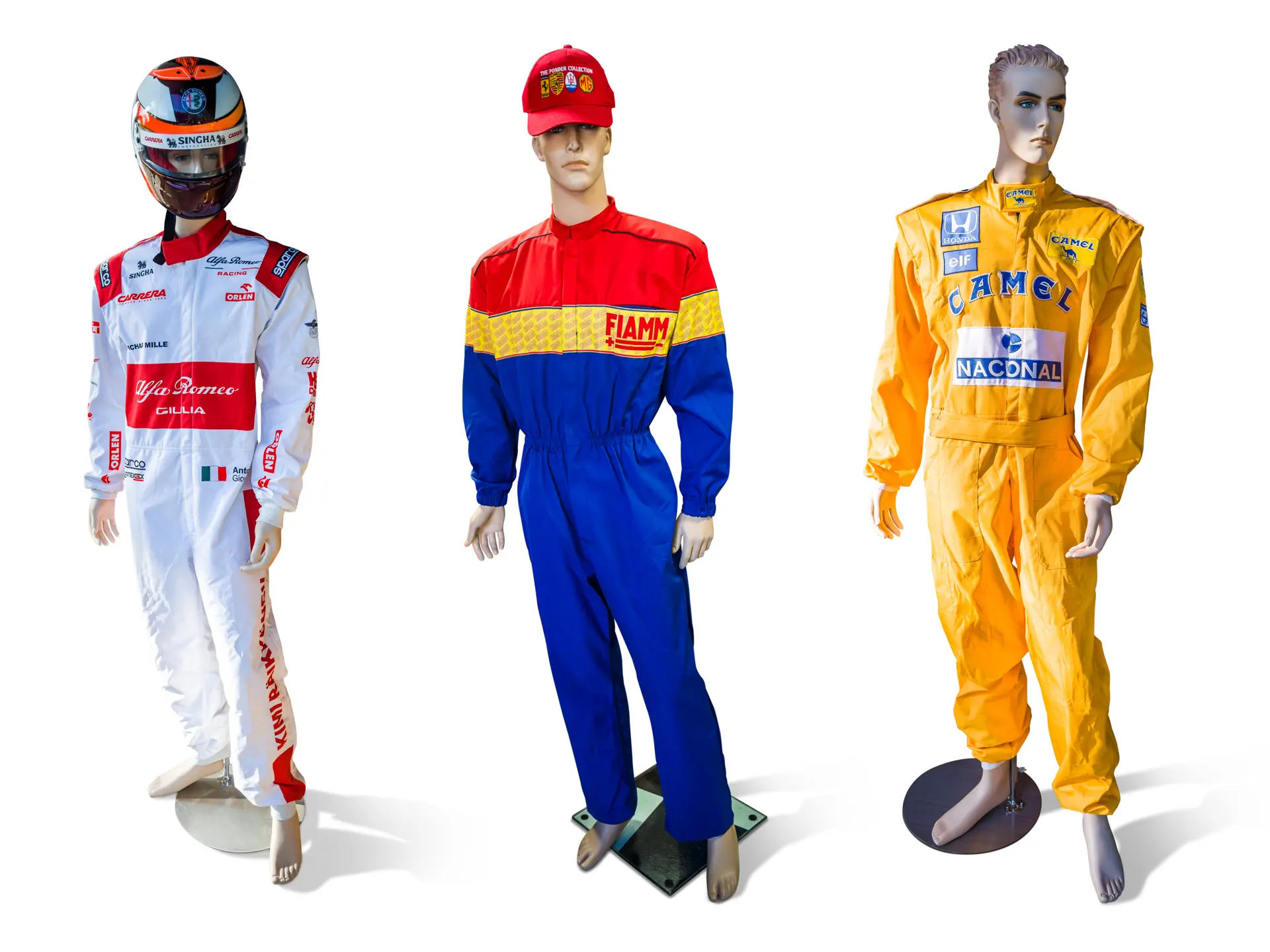 Mannequins with Race Suits | Gene Ponder Collection | RM Sotheby's