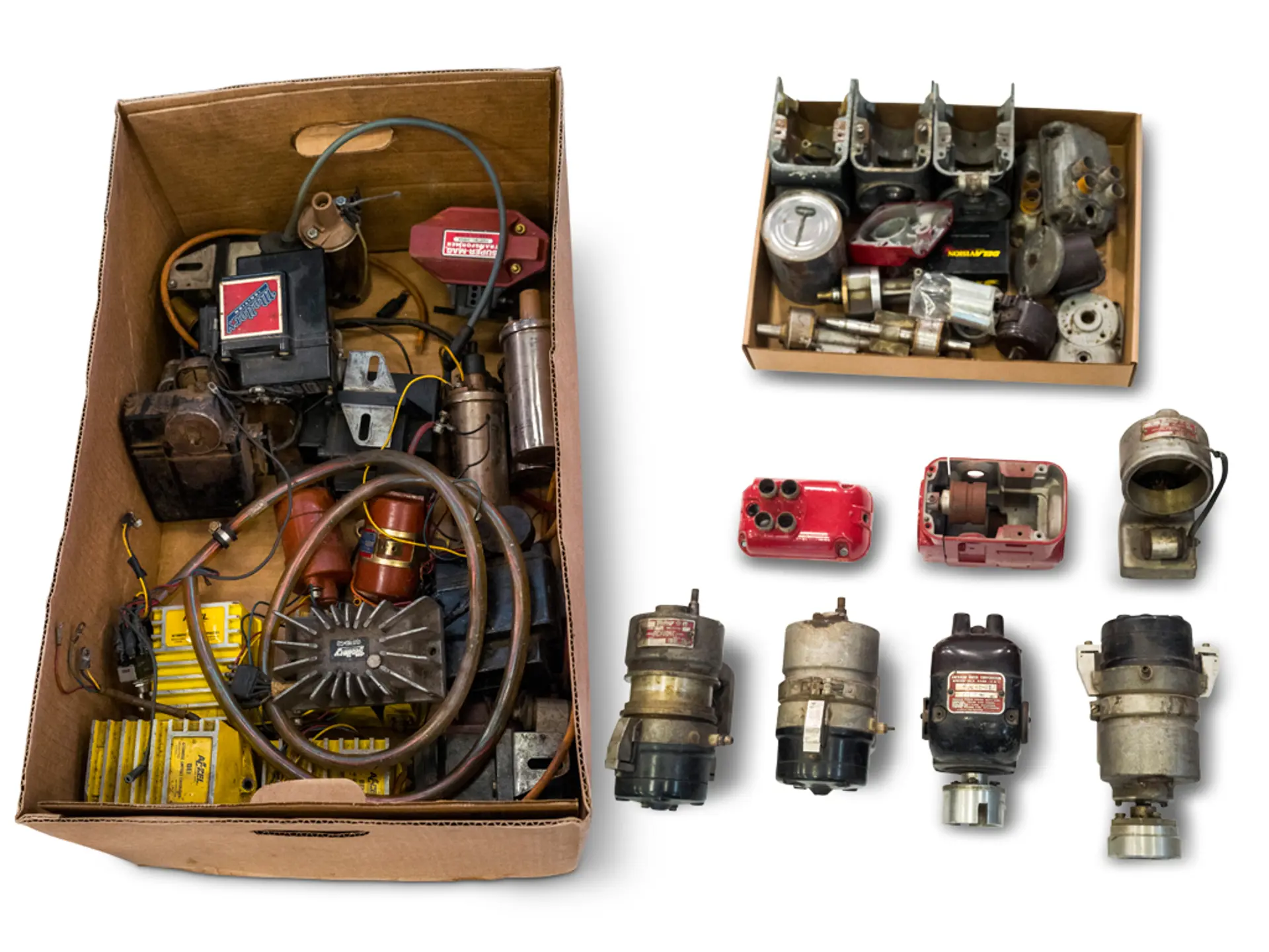 Turbo Offenhauser Mallory Ignitions, Coils, and Various Magneto Parts ...