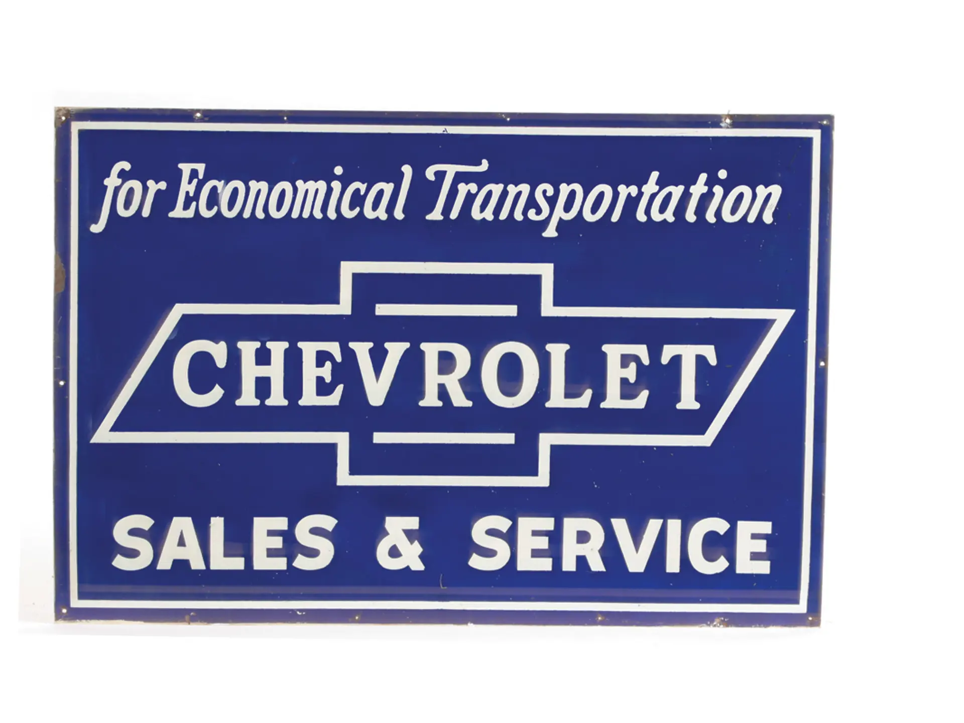 CHEVROLET SIGN | Private Collection of Tom & Marlene Stackhouse | RM ...