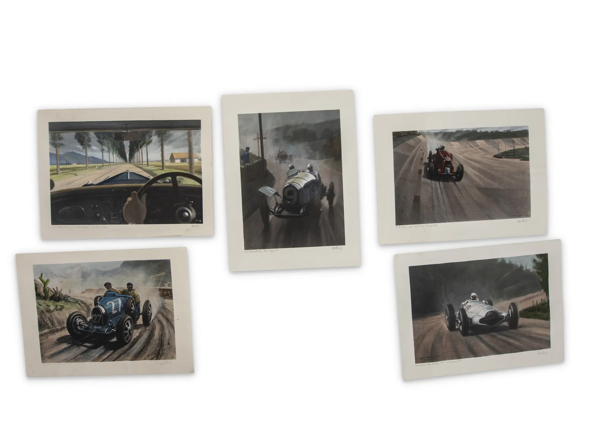 Five Motorsport and Driving Prints by Nick Haley, Signed | Unwrapped ...