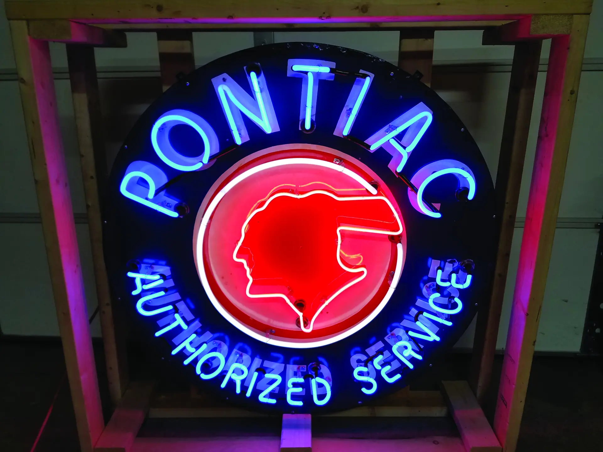 Pontiac Porcelain Neon Sign | Auburn Fall 2017 | RM Sotheby's