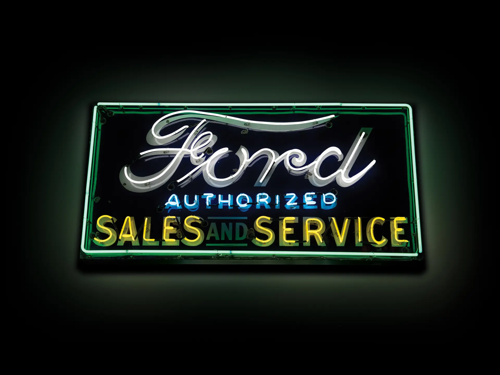 Ford Authorized Sales and Service Neon Sign | The Dingman Collection ...