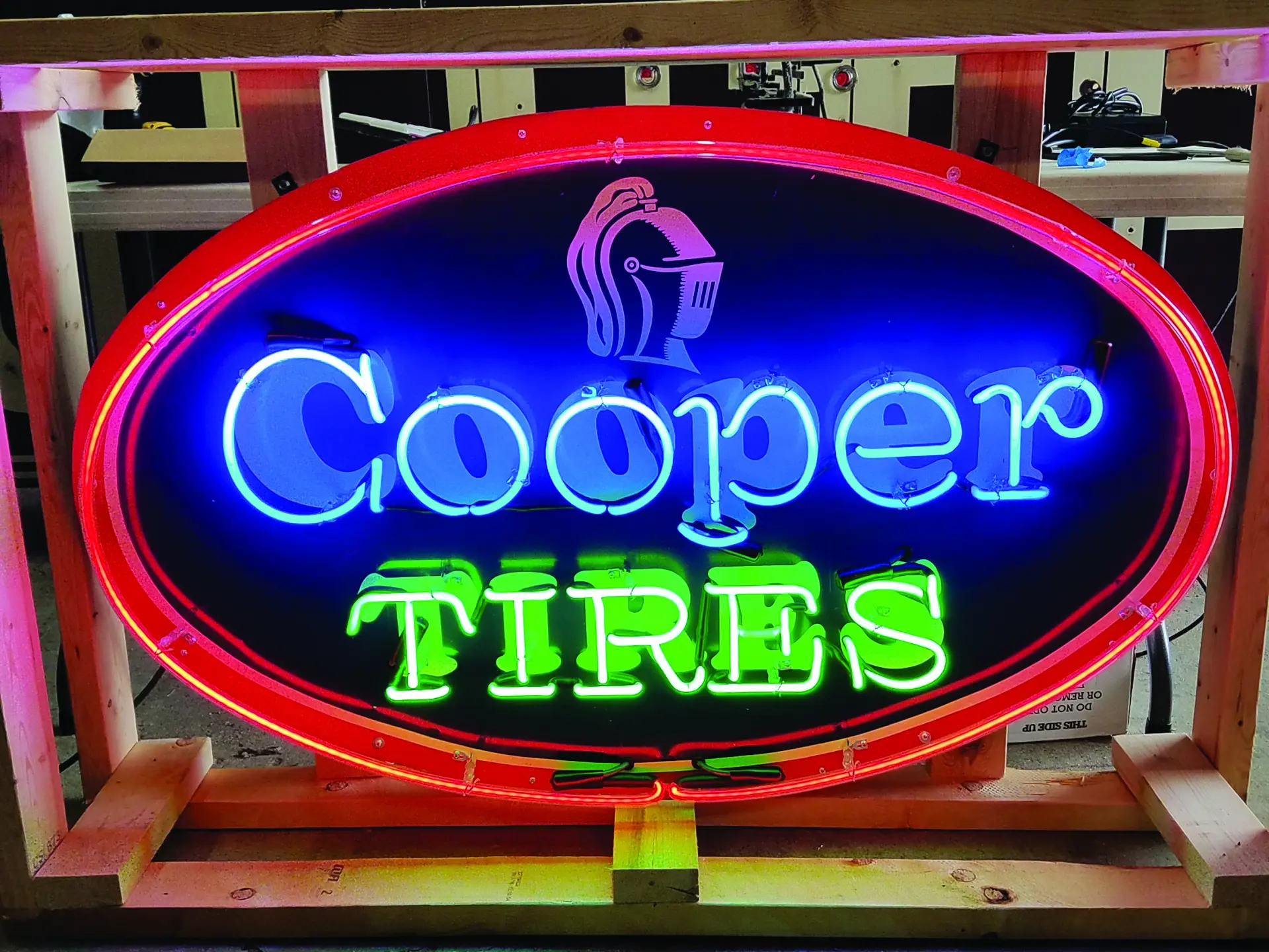 Cooper Tires Tin Neon Sign | Auburn Fall 2017 | RM Sotheby's