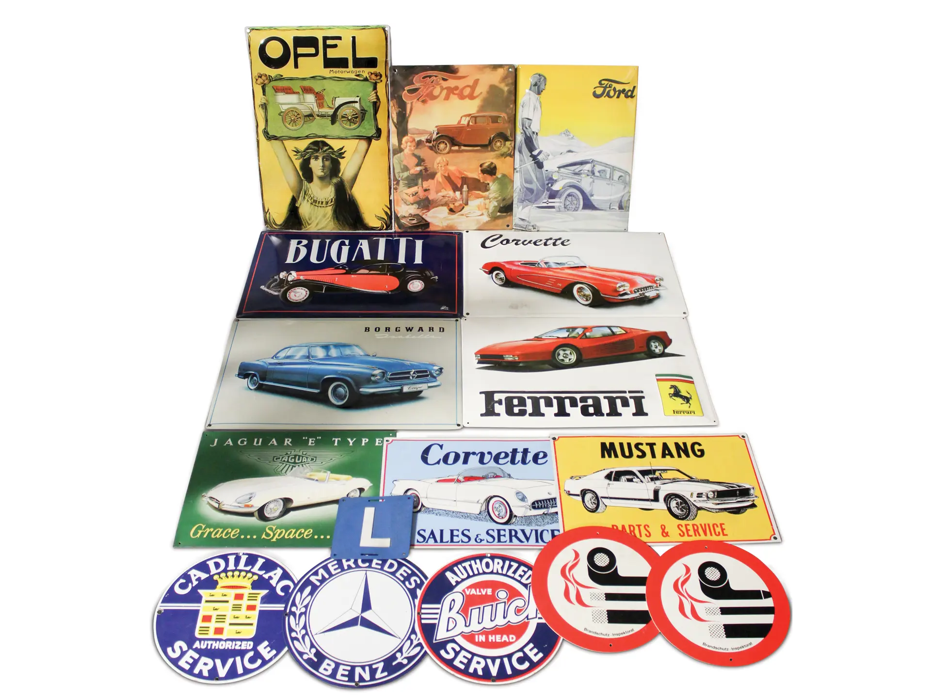 Group of Reproduction Automotive Signs | Fort Lauderdale 2018 | RM ...