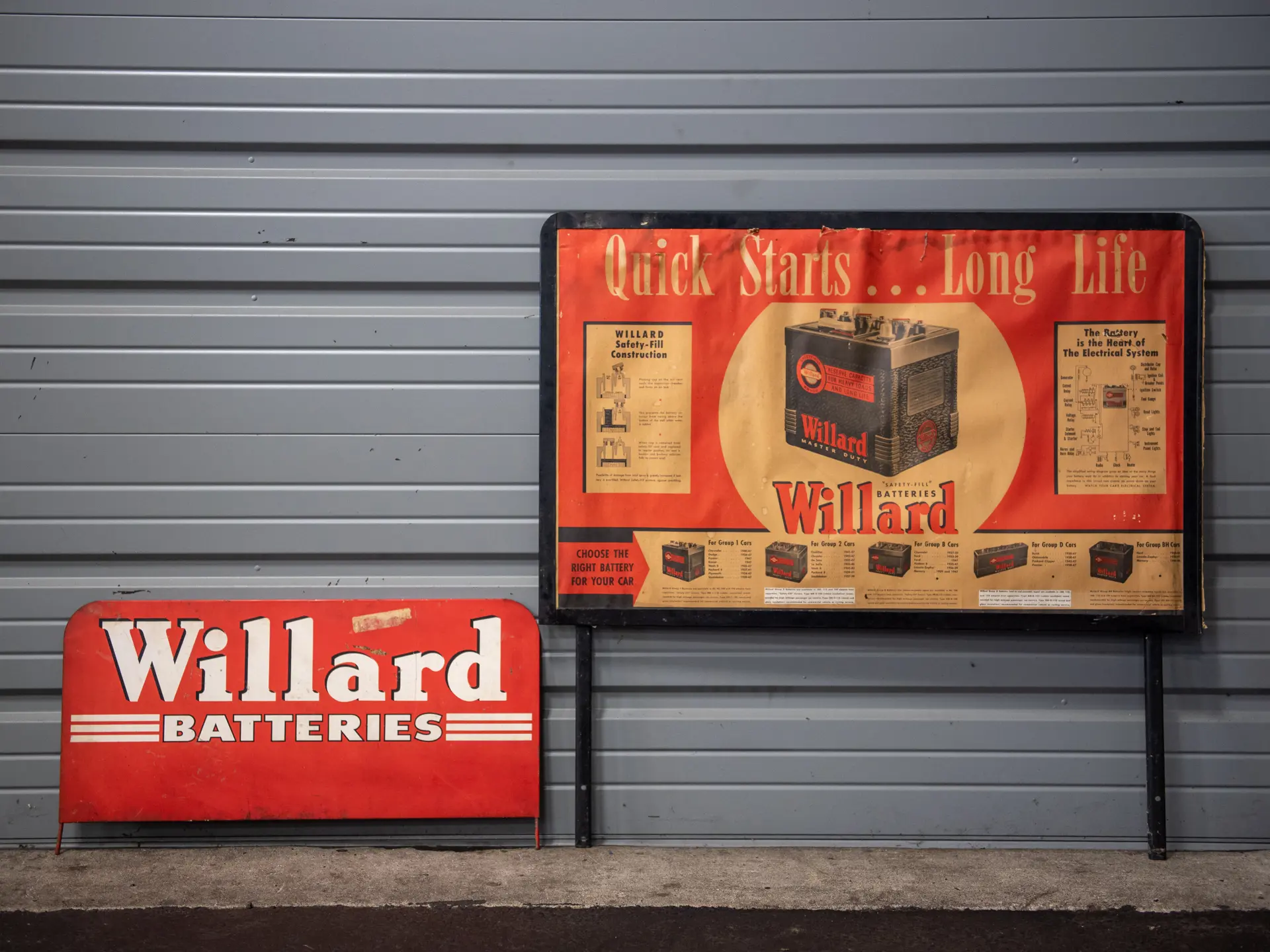 Willard Batteries Display Signs | Auburn Fall 2021 | RM Sotheby's