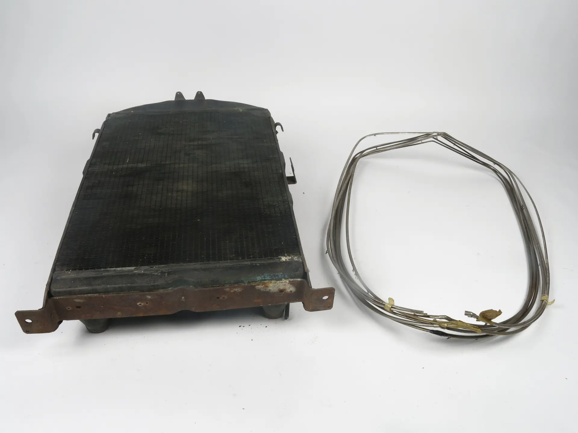 1933 - 1934 Ford Radiator and 7 1934 stainless grille perimeter trim ...