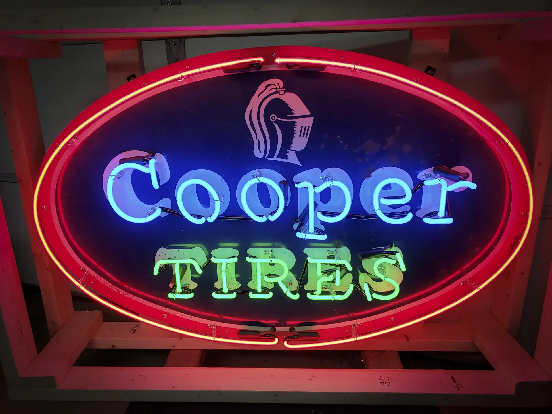 Cooper Tires Neon Tin Sign | Auburn Fall 2020 | RM Sotheby's