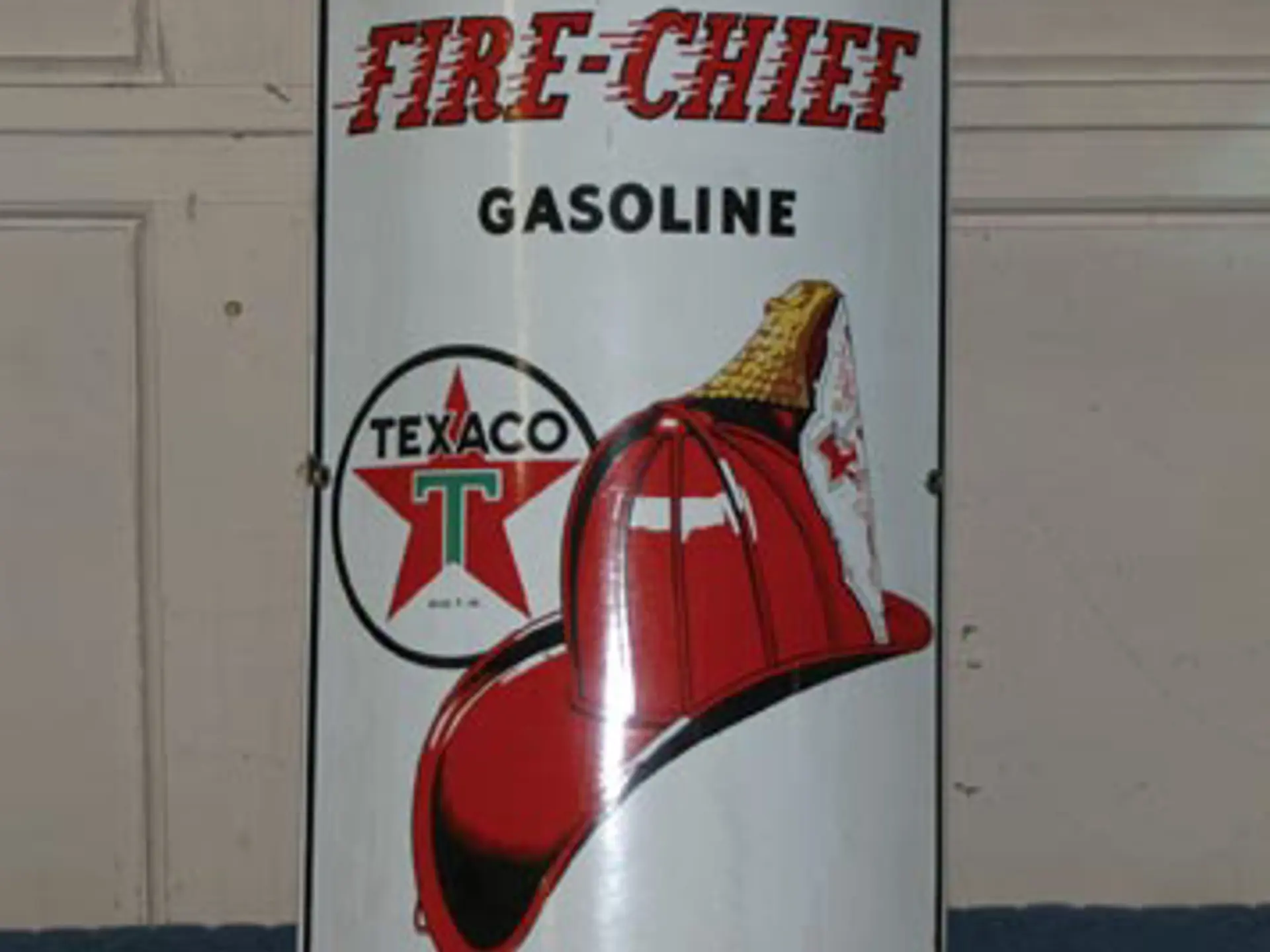 Original Porcelain Texaco Fire Chief Pump Sign | The Florida Collector ...