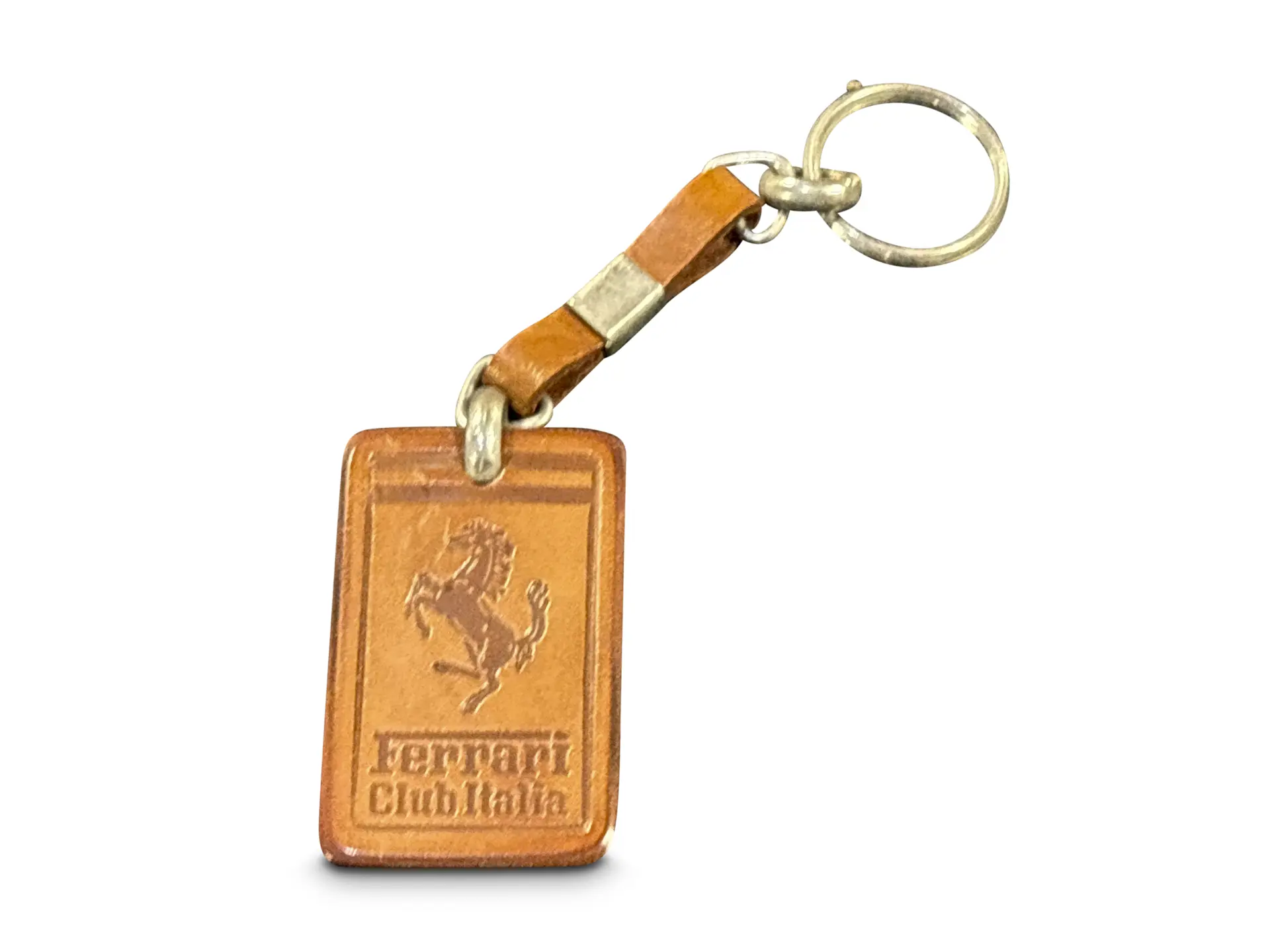 Ferrari Club Italia Leather Keychain | The Cohen Collection | RM Sotheby's