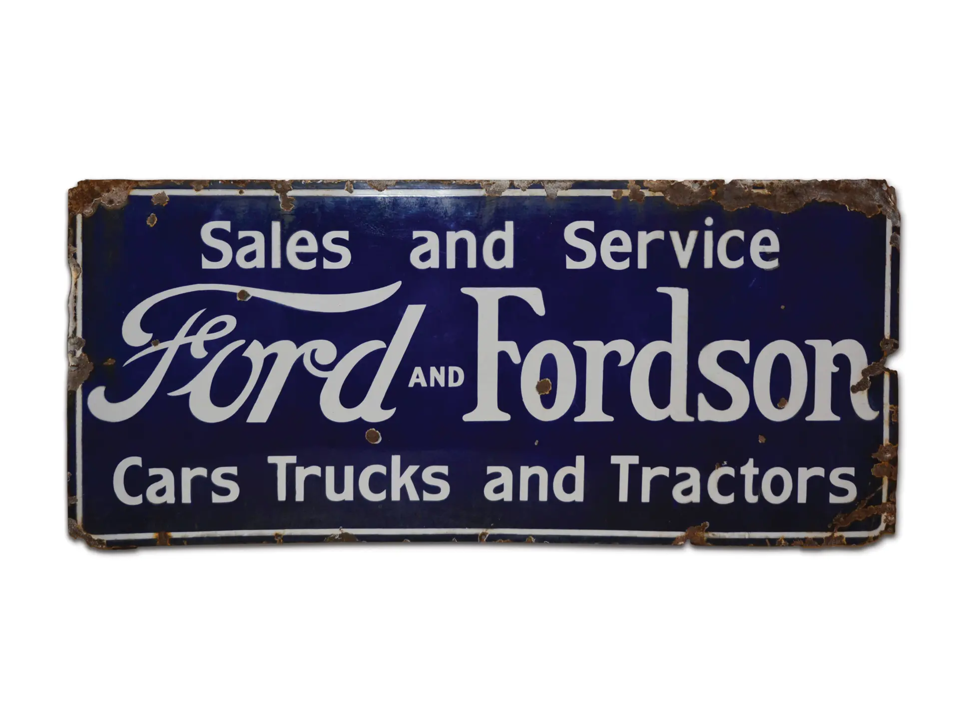 Ford and Fordson Sales and Service Porcelain Sign | Fort Lauderdale ...